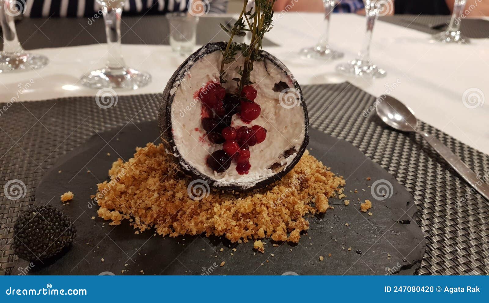 Dessert with coco stock photo. Image of sweetness, dessert - 247080420