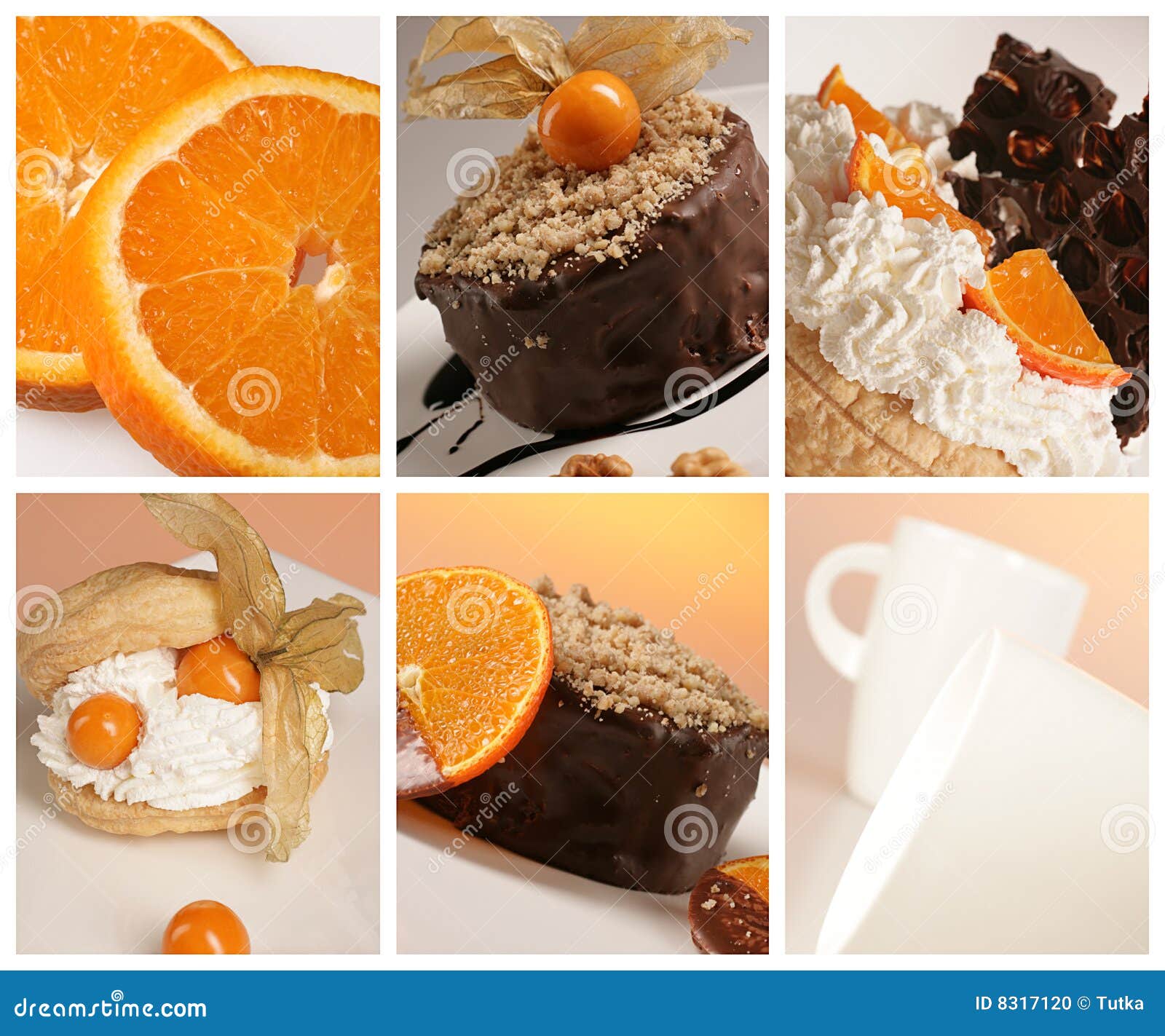Dessert collage stock photo. Image of milk, refreshing - 8317120