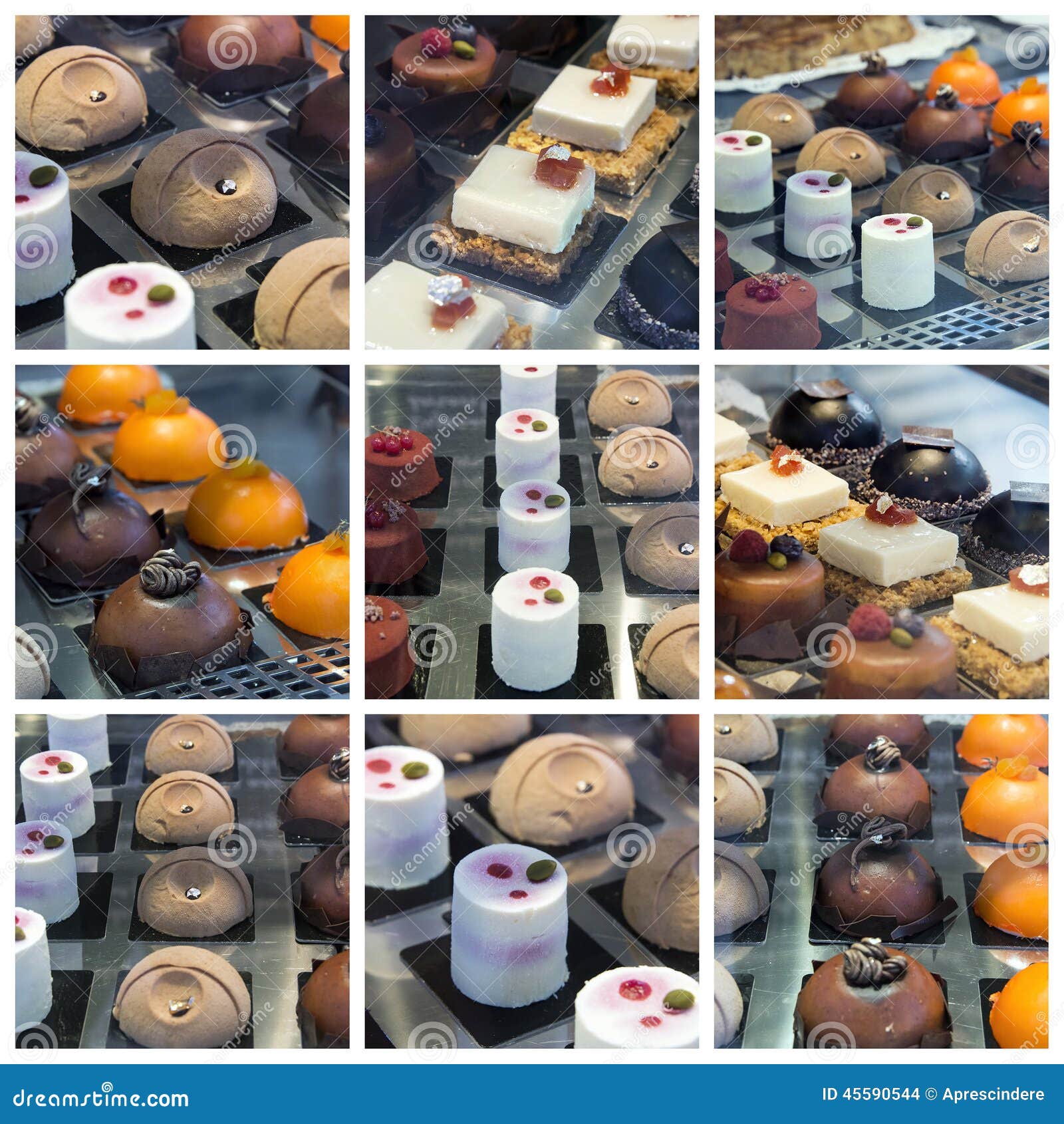 Dessert collage stock photo. Image of berries, cake, orange - 45590544