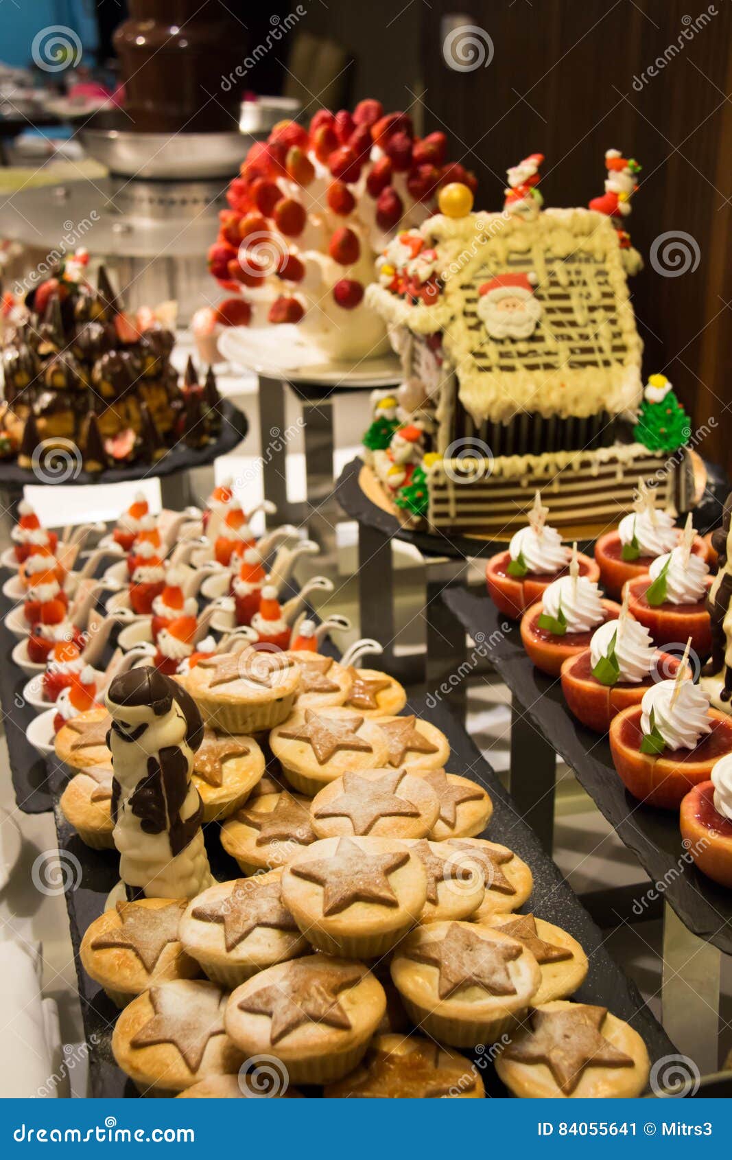 Dessert Corner at a Buffet Restaurant Stock Image - Image of desserts ...