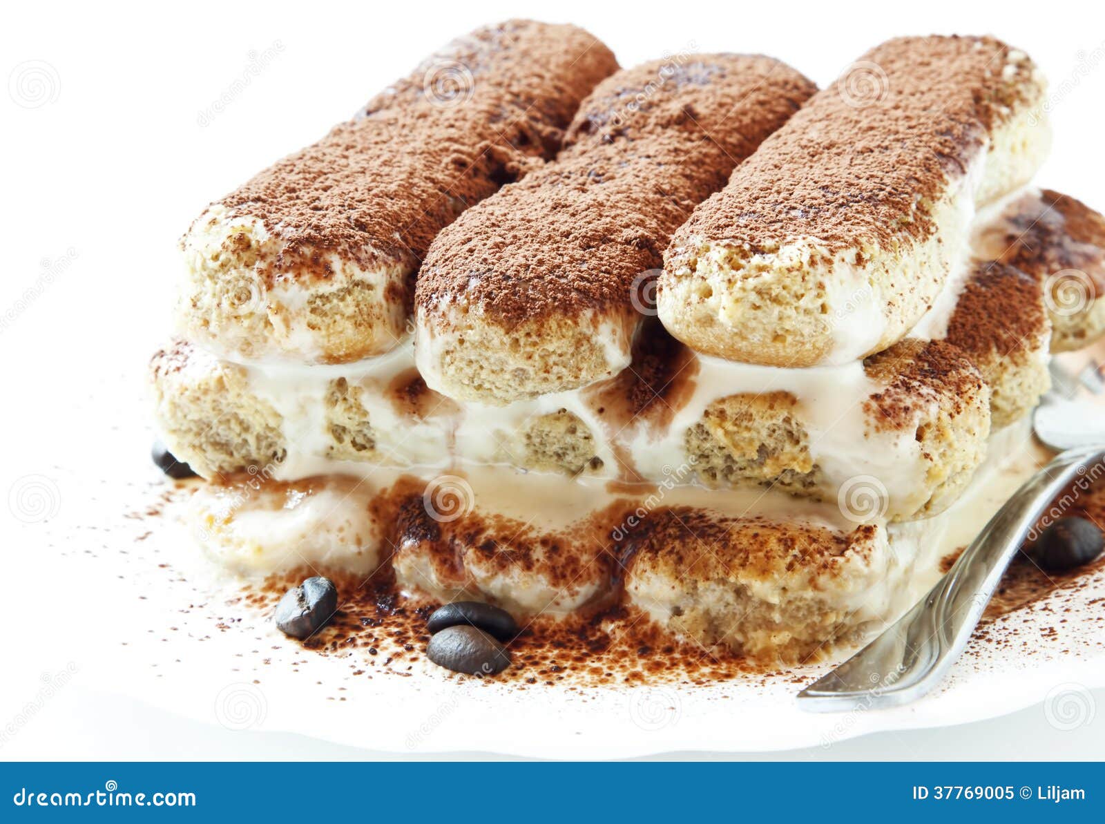 Dessert D'Italien De Tiramisu Image stock - Image du cacao, expresso ...