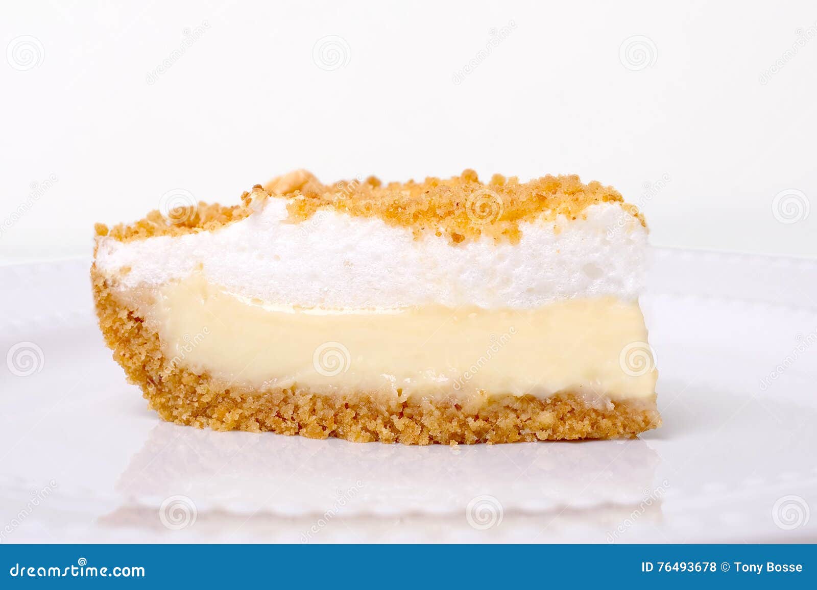 Dessert - Graham Custard Pie Stock Photo - Image of groceries, sweet ...