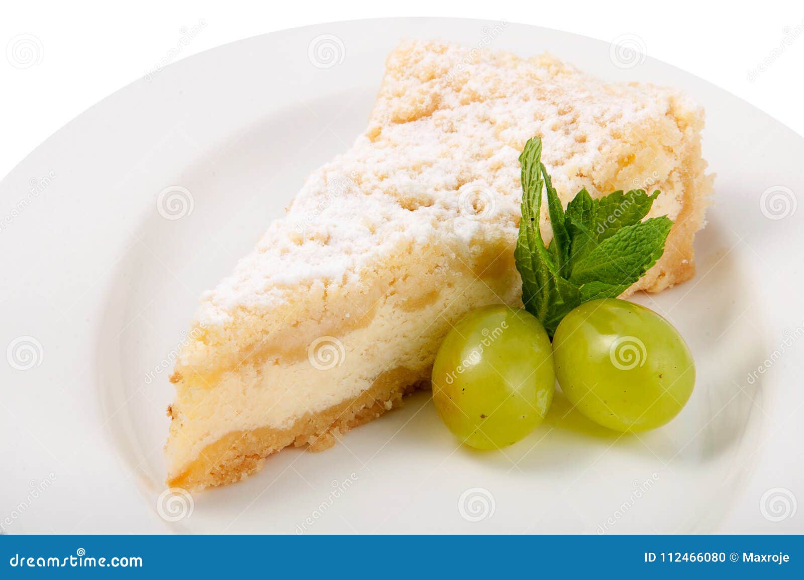 Dessert on a White Background Stock Photo - Image of brown, fresh ...