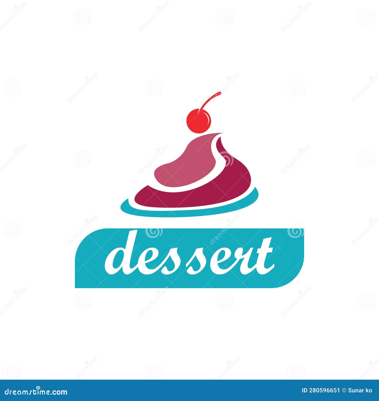 Dessert Logo Design Vector Icon Illustration Template Stock Vector ...