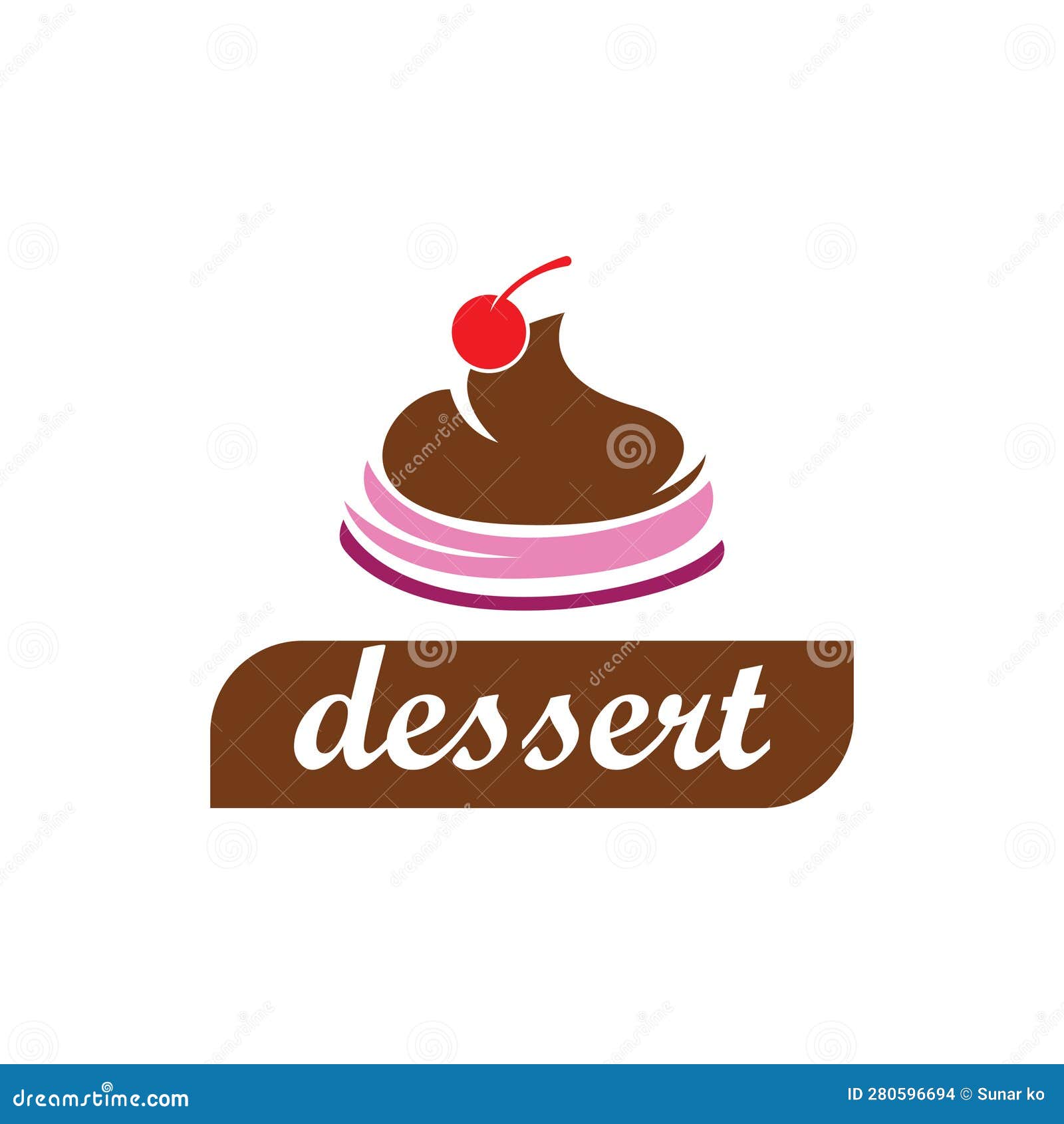 Dessert Logo Design Vector Icon Illustration Template Stock Vector ...