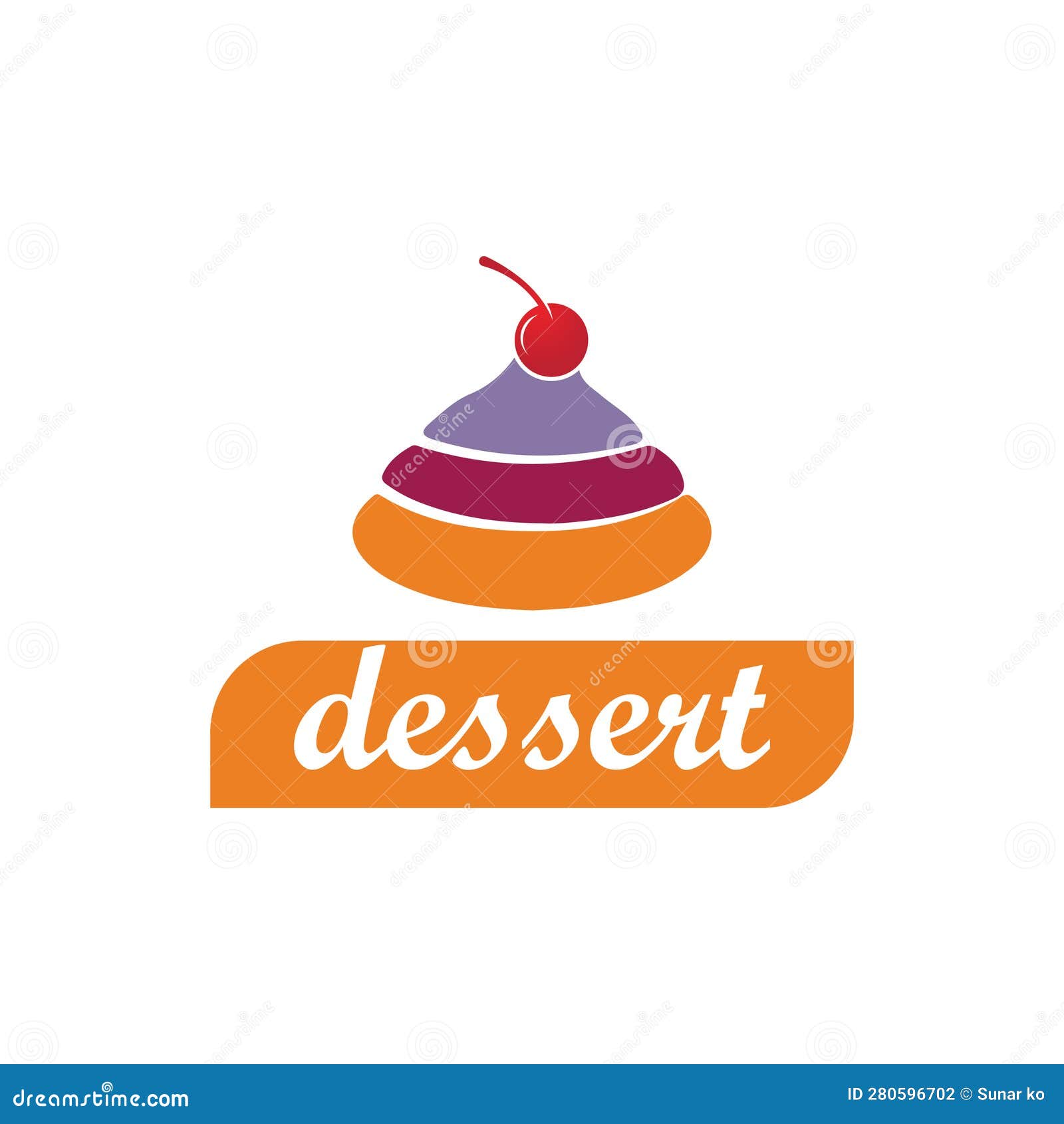 Dessert Logo Design Vector Icon Illustration Template Stock Vector ...