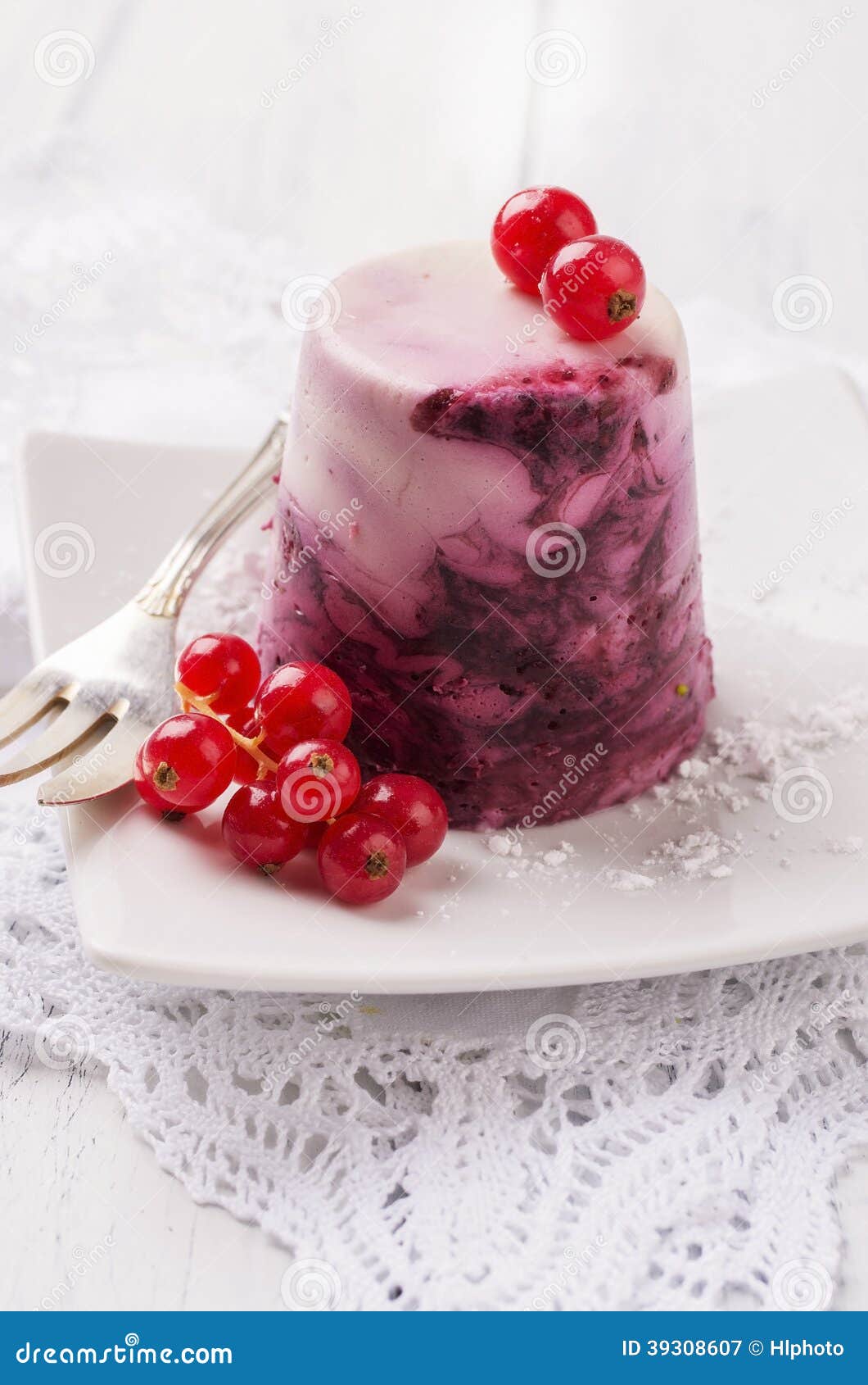 Dessert with Red Currant stock image. Image of chocolate - 39308607