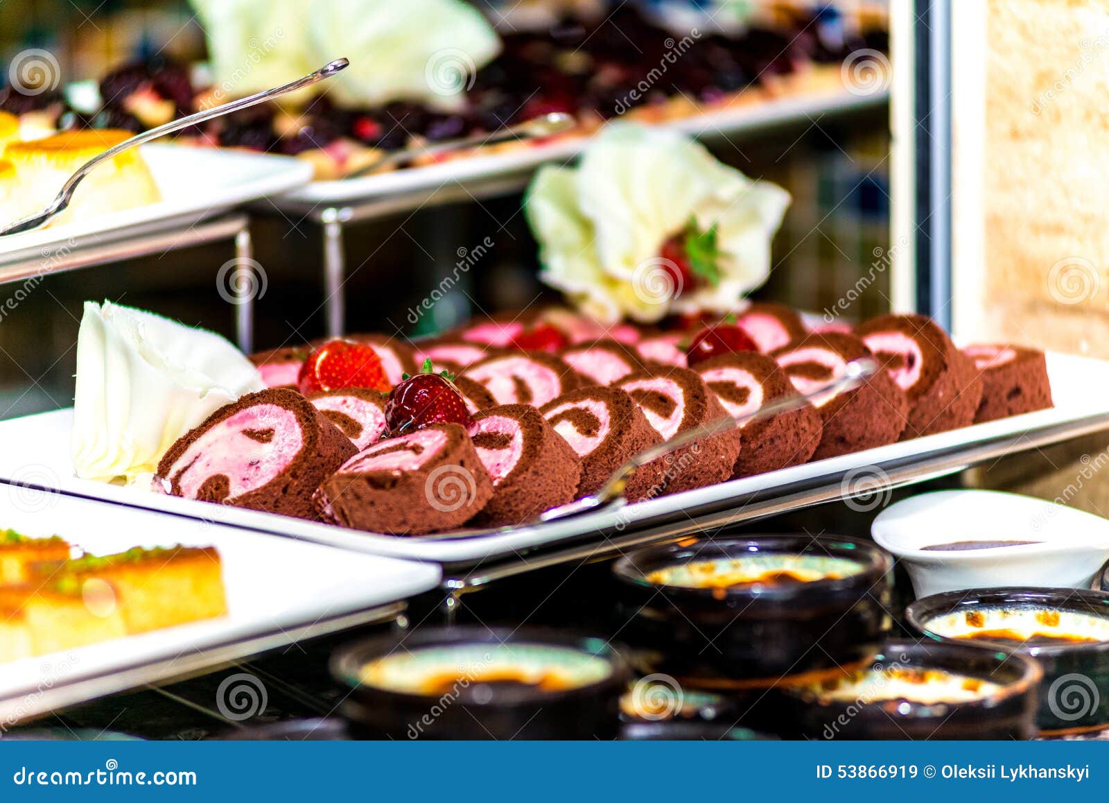 Dessert roulette stock image. Image of cherry, chocolate - 53866919