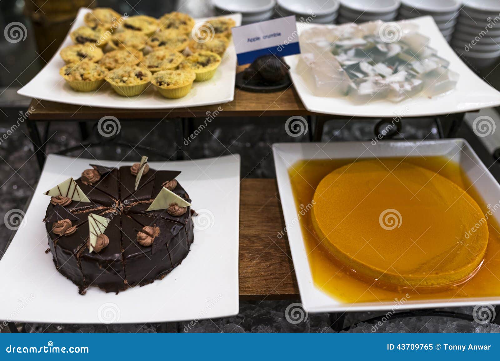 Dessert Selection stock image. Image of variety, flan - 43709765
