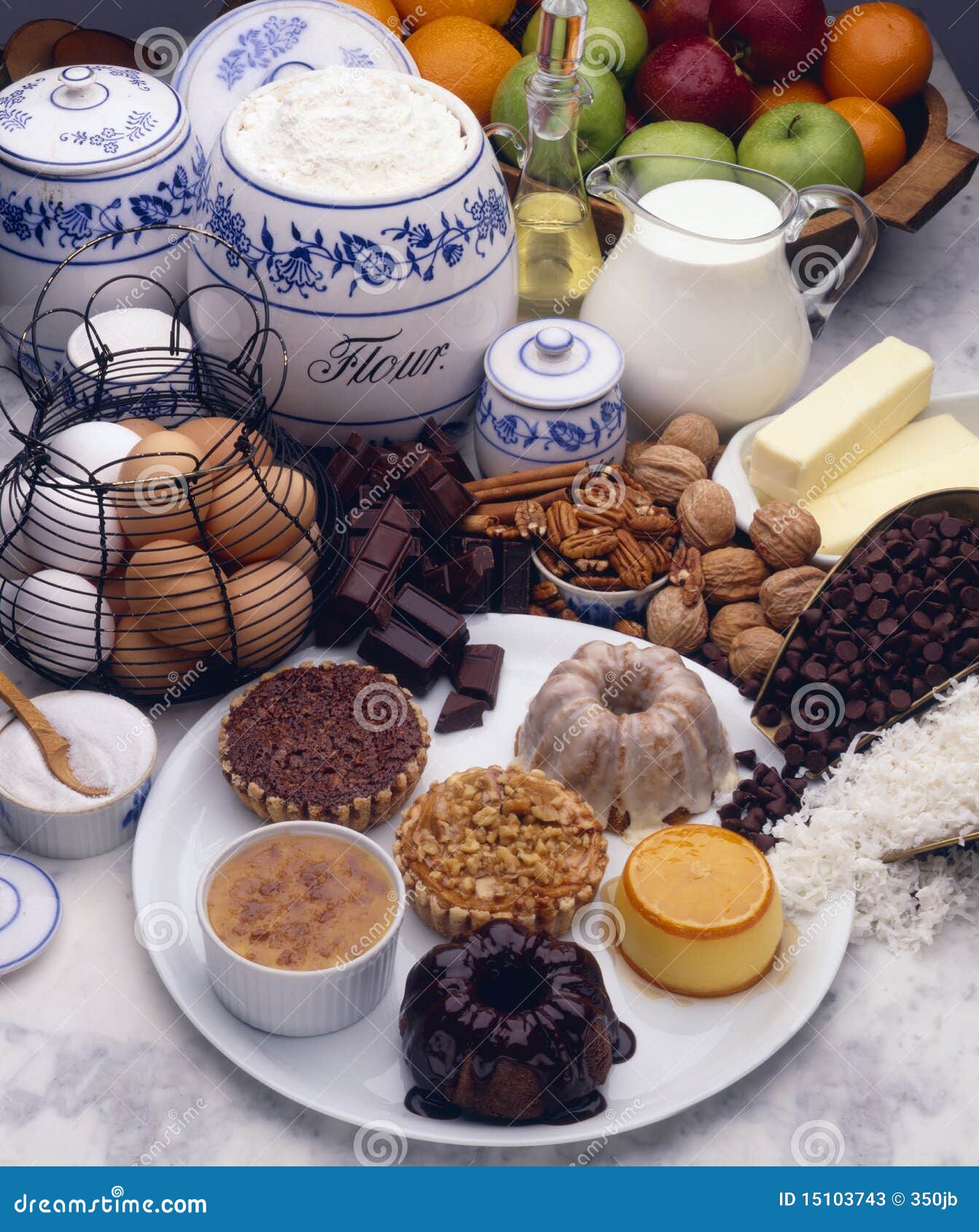 Dessert still life stock image. Image of delicious, fruit - 15103743