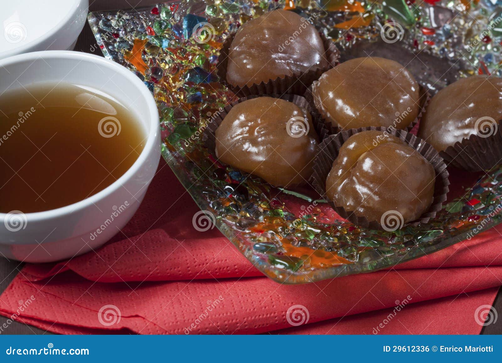 Dessert of sweet chestnuts stock photo. Image of fruit - 29612336