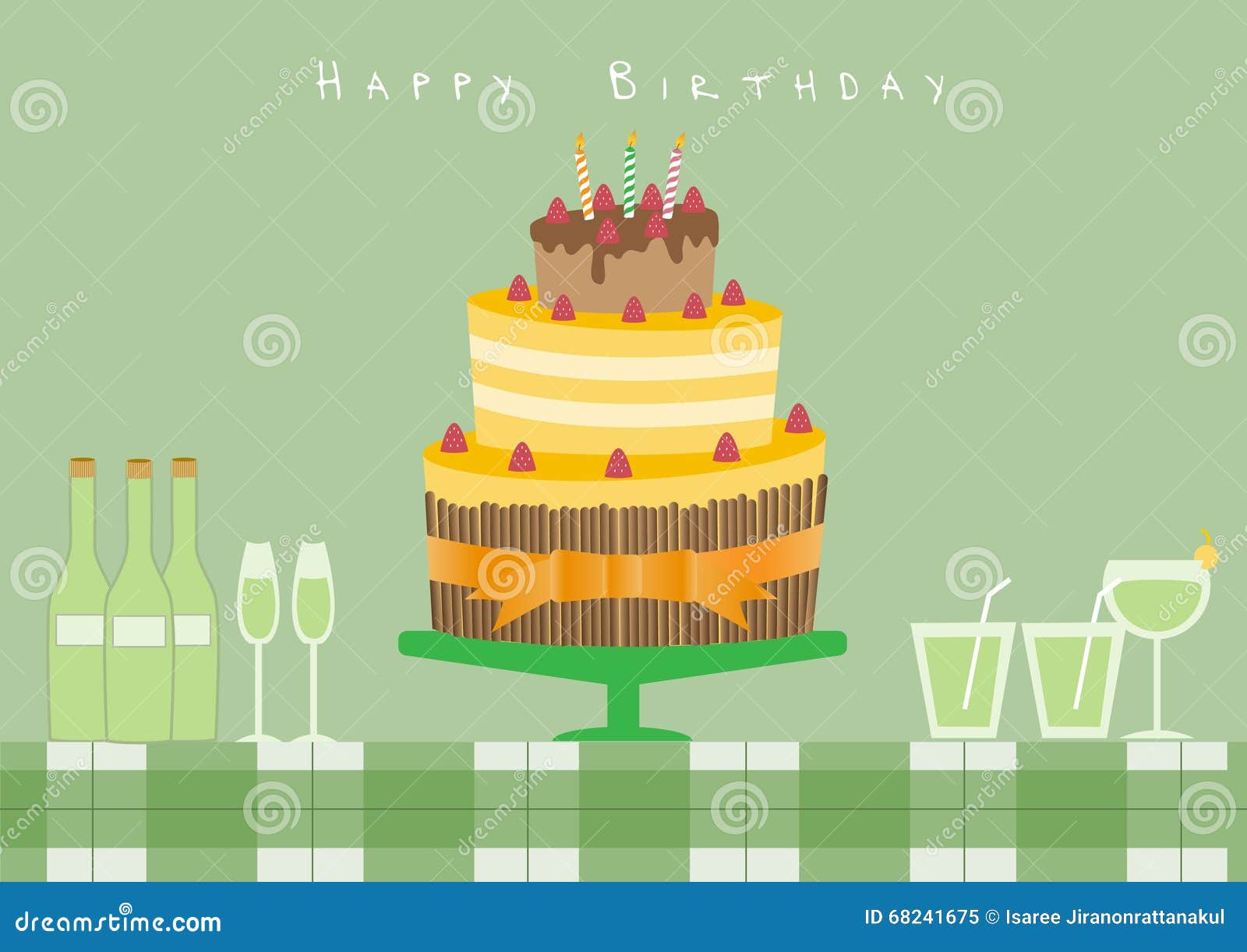 Dessert Table for a Party, Illustrations Stock Illustration ...
