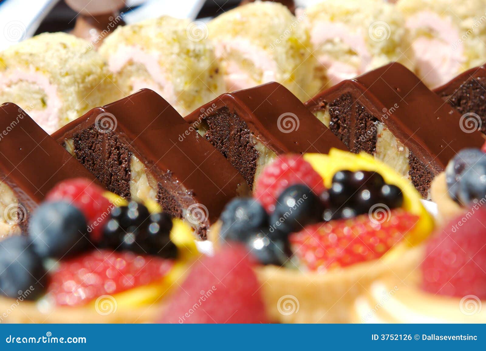 Dessert Tray assortment stock photo. Image of colorful - 3752126