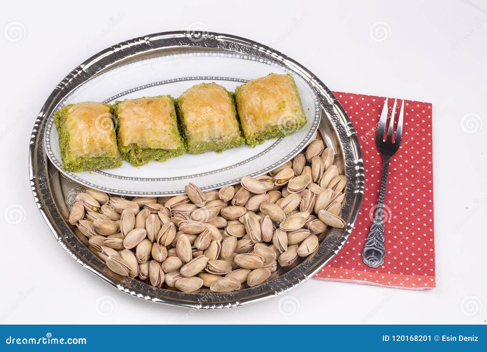 Dessert Turc Traditionnel ; Baklava Image stock - Image du fond ...