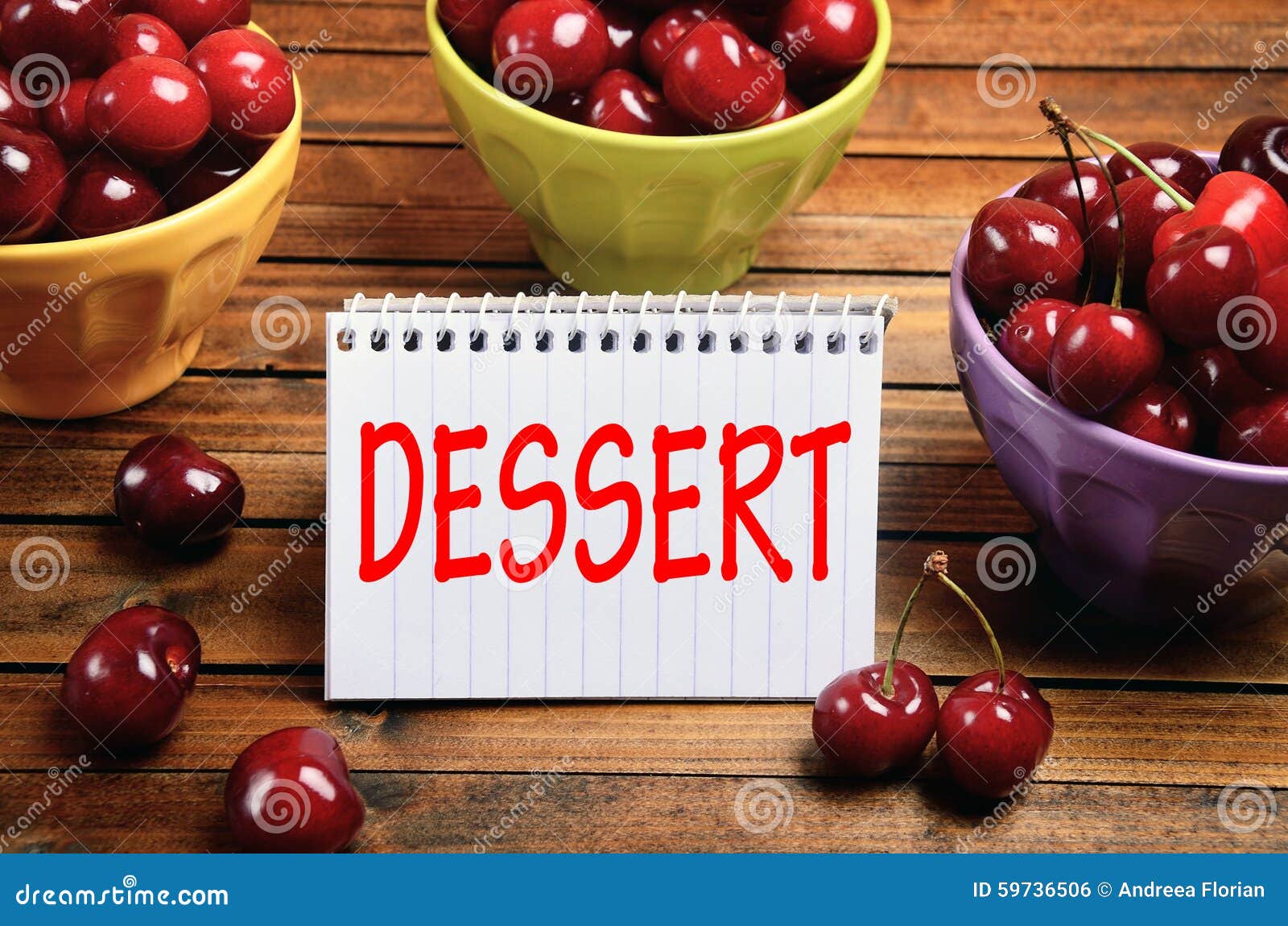 Dessert word stock photo. Image of appetizer, meal, notebook - 59736506