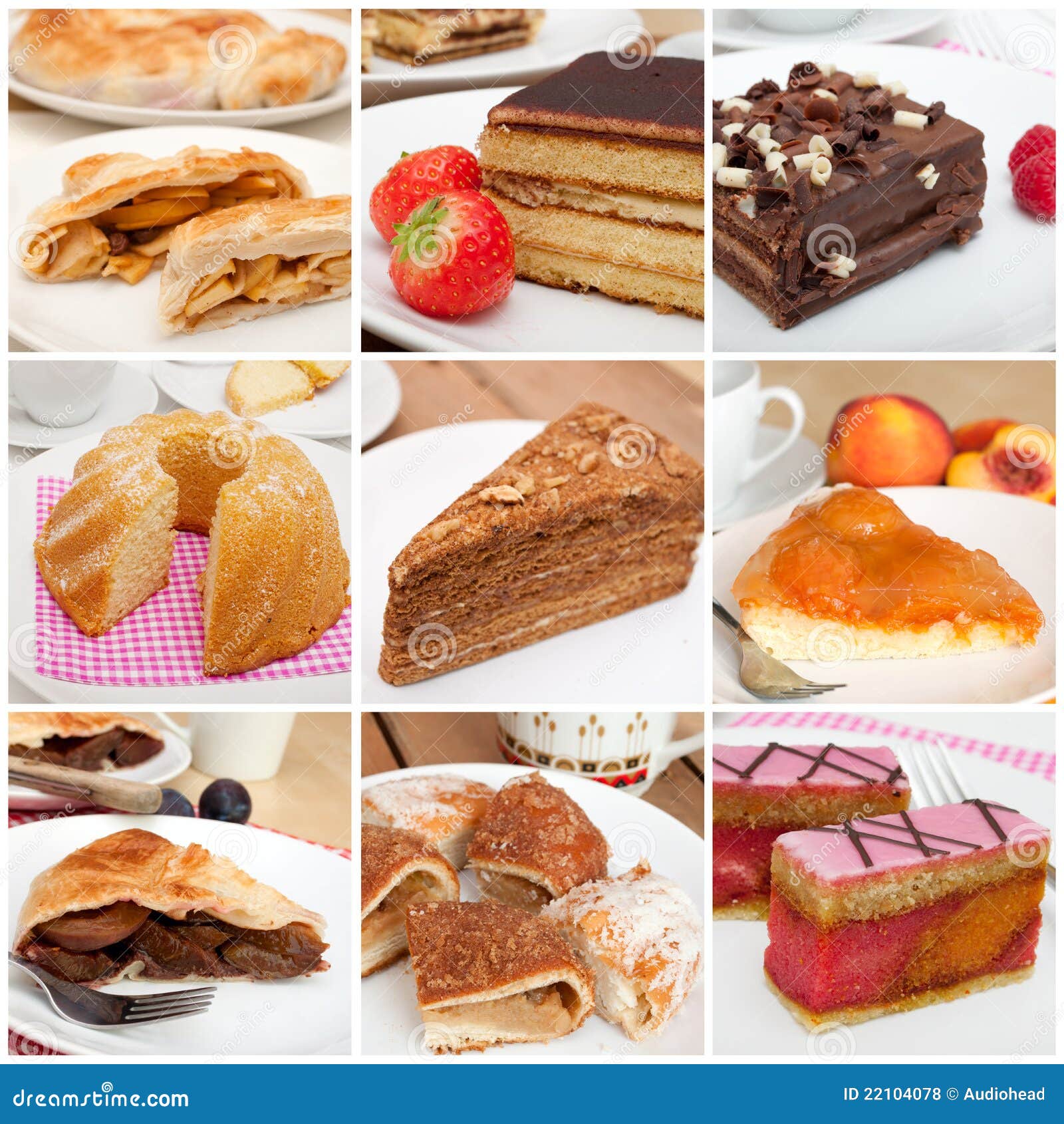Desserts Collage stock photo. Image of sponge, honeycake - 22104078
