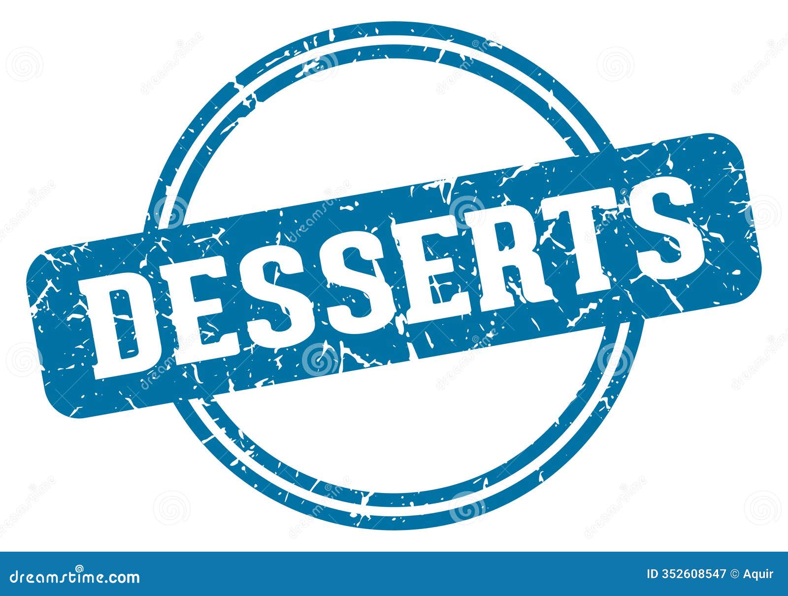 Desserts stamp stock illustration. Illustration of label - 352608547