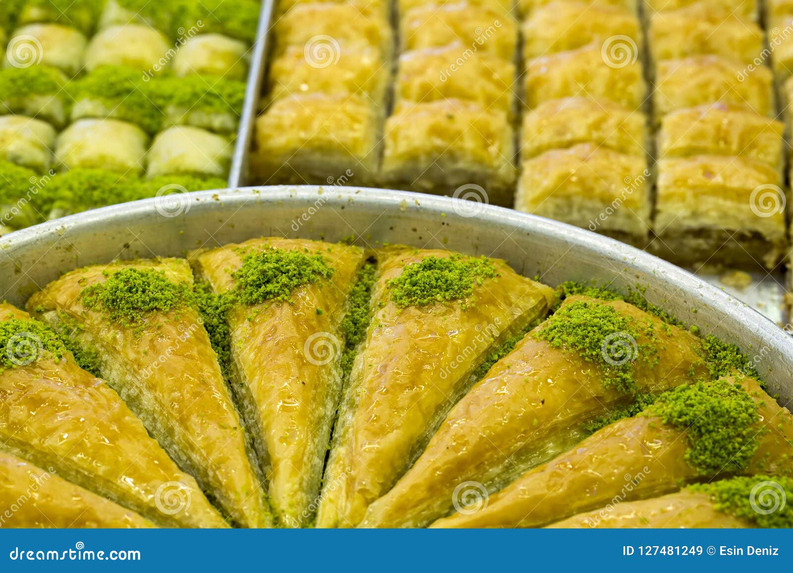 Desserts Turcs Traditionnels ; Baklava Image stock - Image du desserts ...