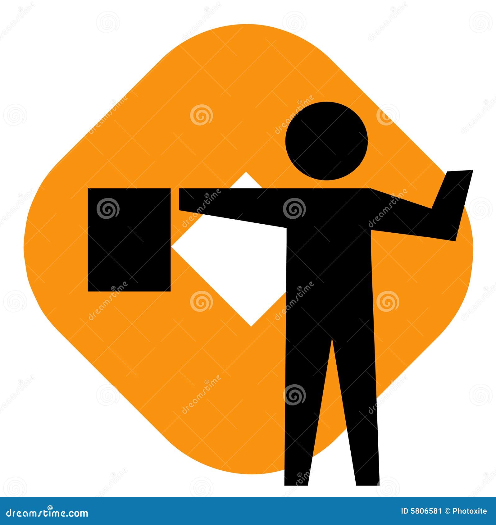 Dessin 1 de signaleur illustration stock. Illustration du travail - 5806581