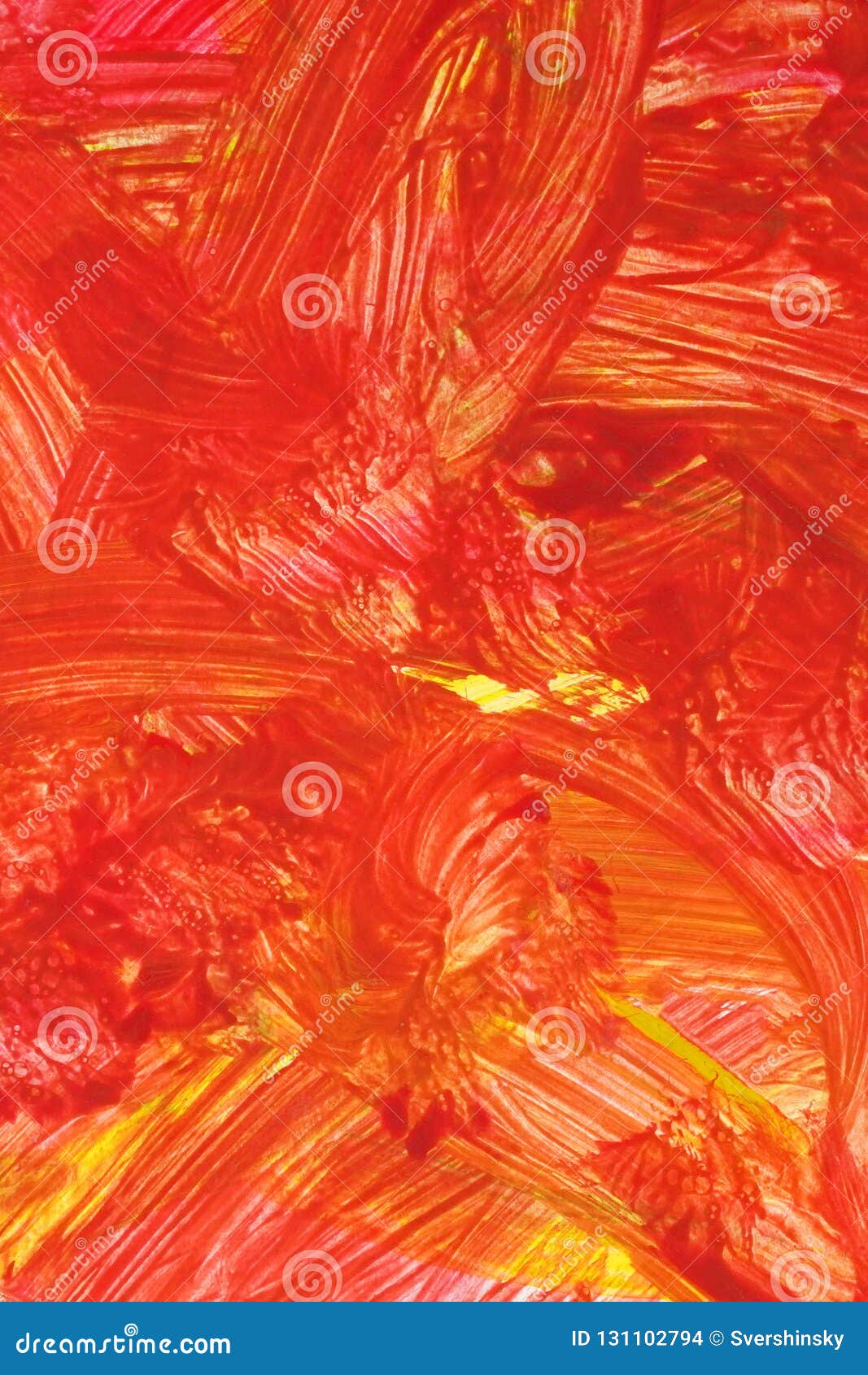 Dessin Abstrait De Gouache Rouge Photo stock - Image du artistique ...