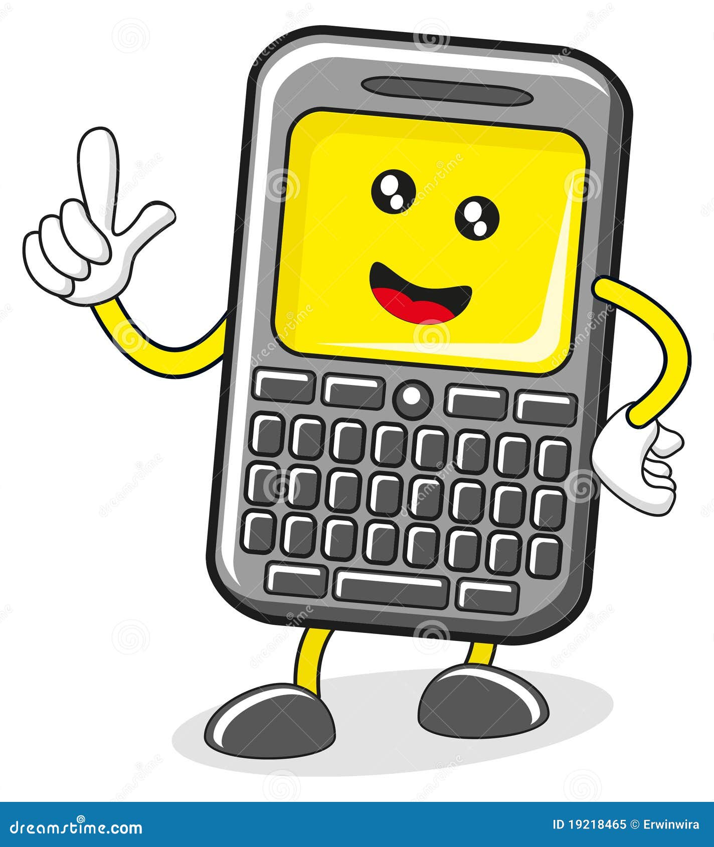 Dessin animé cellulaire illustration de vecteur. Illustration du cadran ...