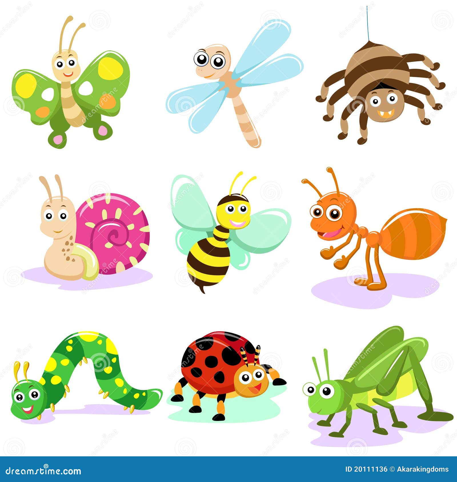 Dessin animé d'insecte illustration de vecteur. Illustration du insecte ...