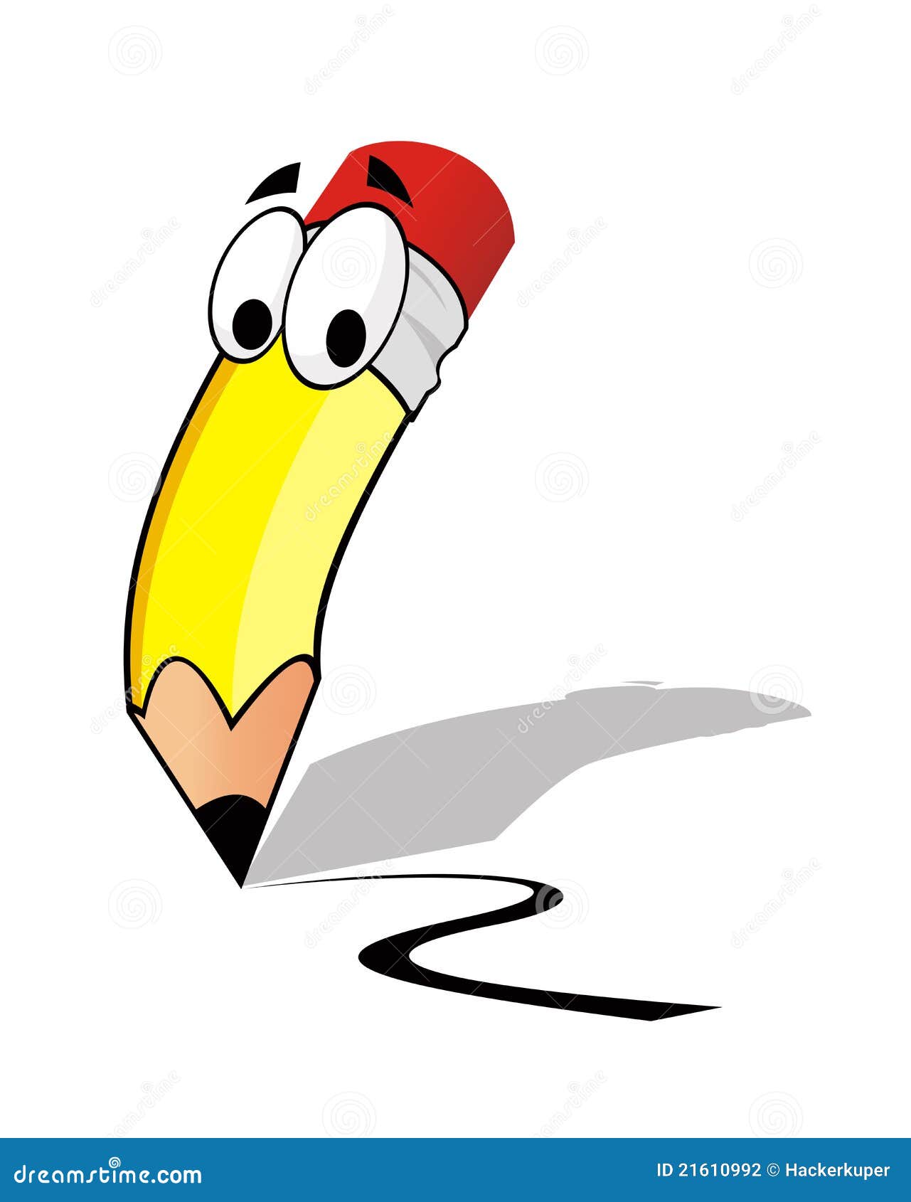 Dessin animé de crayon illustration de vecteur. Illustration du enfant ...