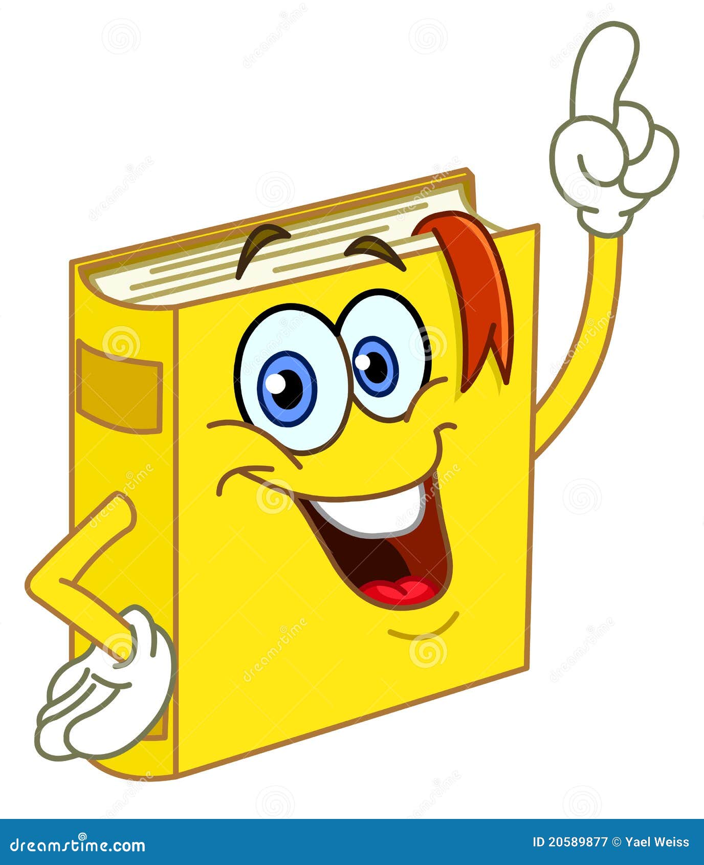 Dessin animé de livre illustration de vecteur. Illustration du frais ...