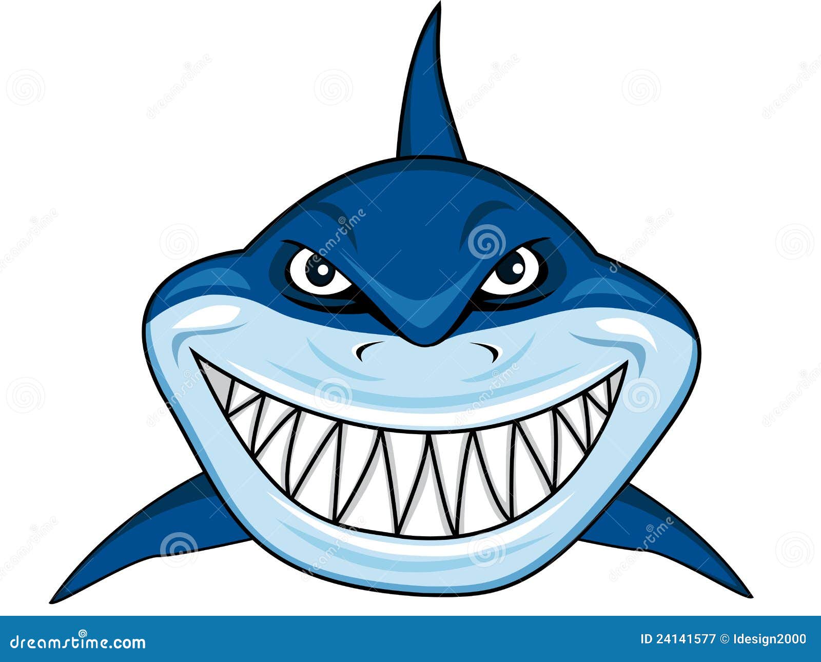 Photographie stock libre de droits: Smiling shark cartoon. Image: 24141577