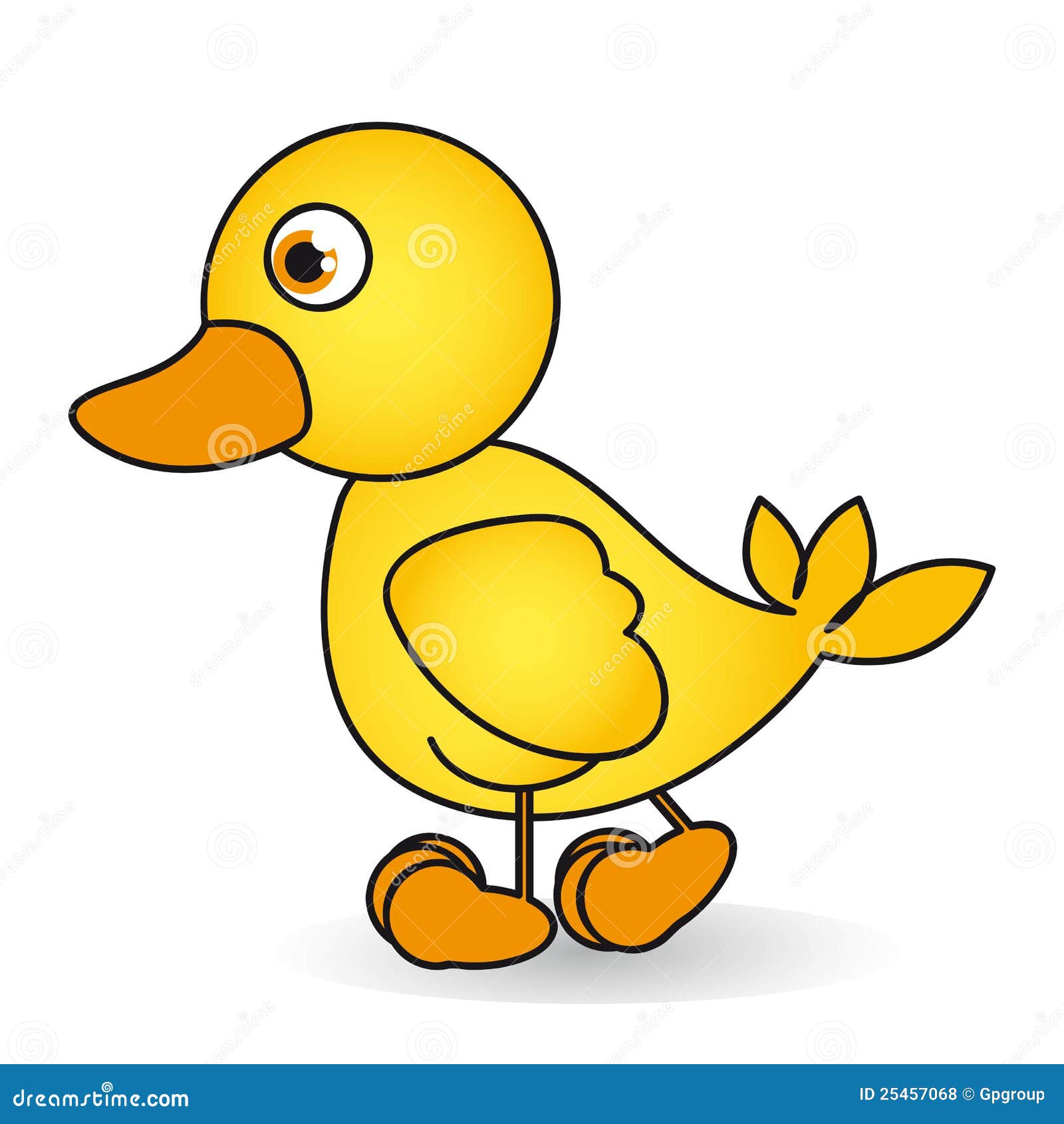 Dessin Animé D'un Canard En Caoutchouc Photos libres de droits - Image ...