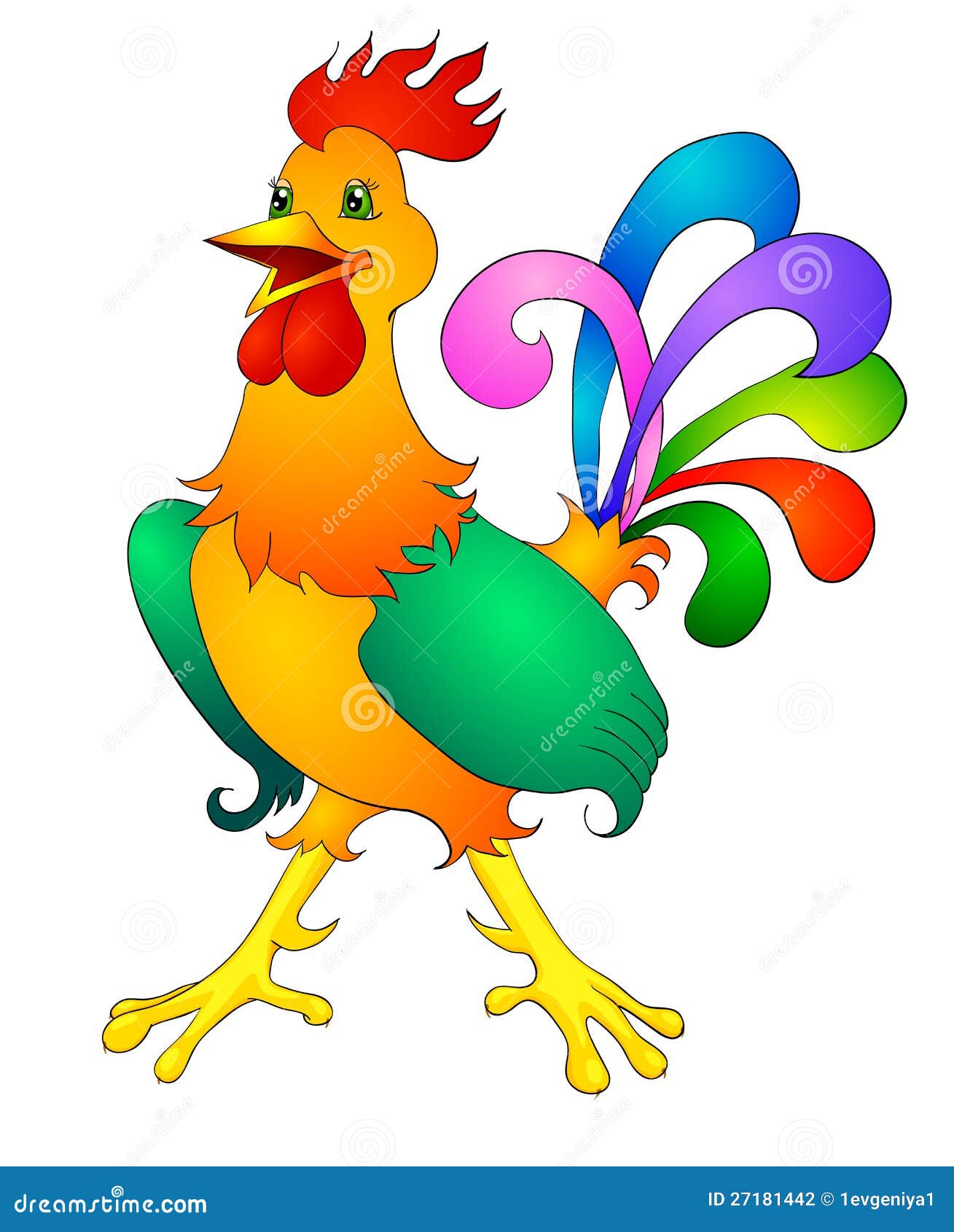 Dessin Animé De Coq Photographie stock - Image: 27181442