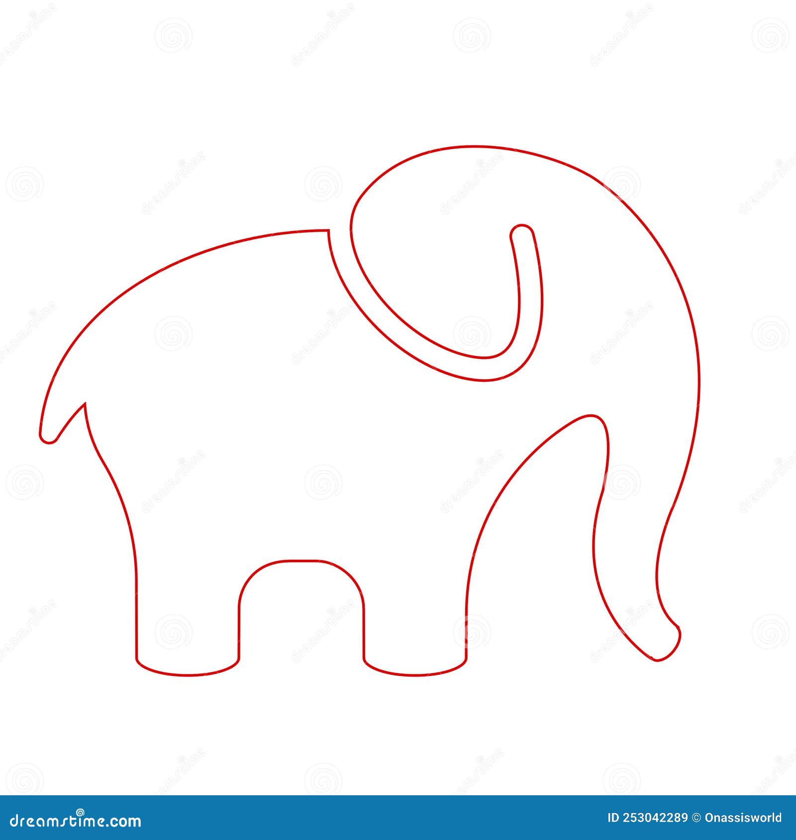 Dessin d'objet rouge illustration stock. Illustration du rouge - 253042289