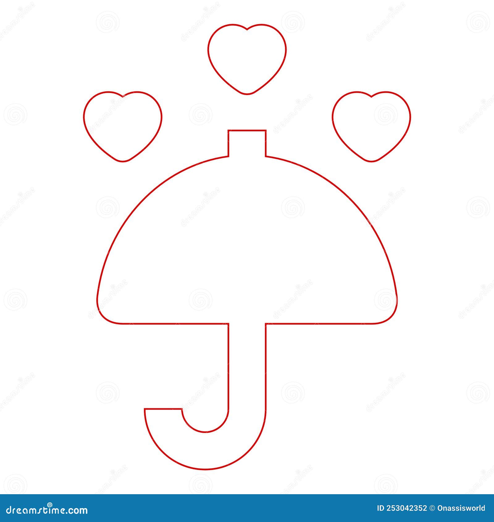 Dessin d'objet rouge illustration stock. Illustration du formes - 253042352