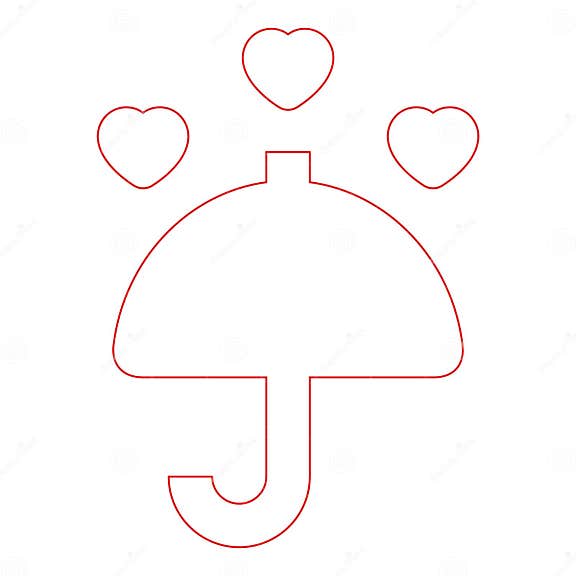 Dessin d'objet rouge illustration stock. Illustration du formes - 253042352