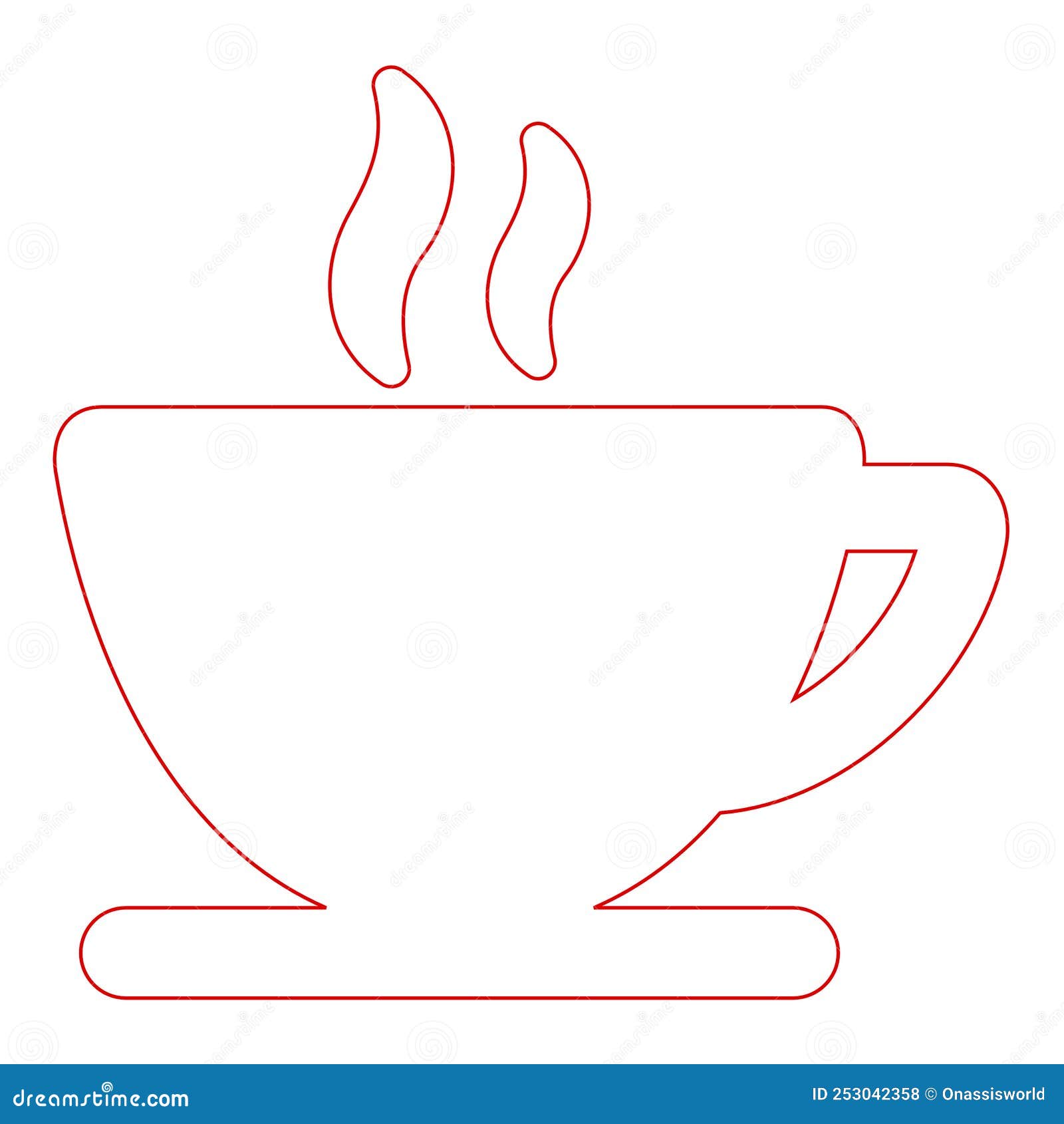 Dessin d'objet rouge illustration stock. Illustration du formes - 253042358