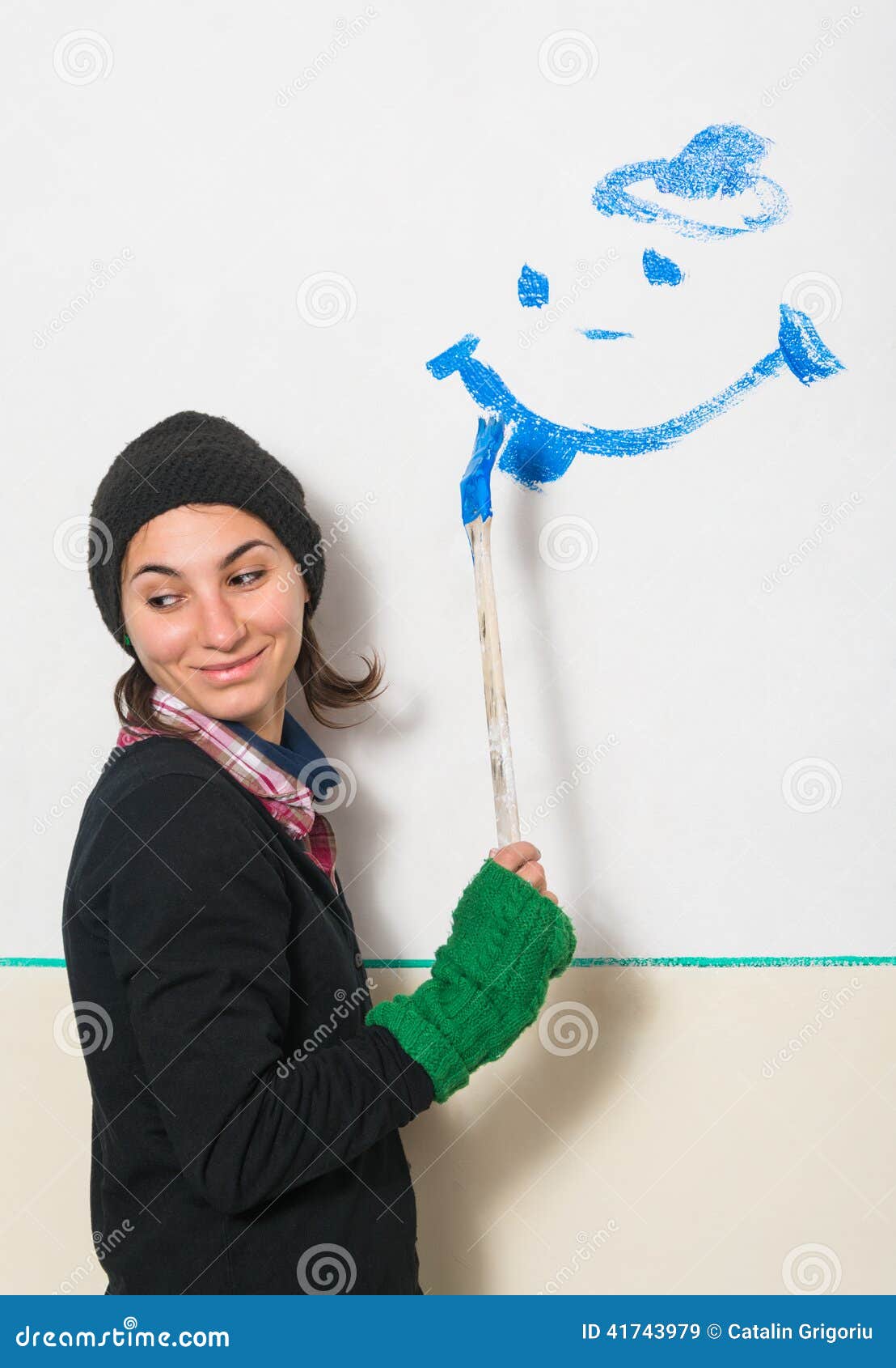 Dessin D'un Visage Souriant Image stock - Image du moderne, personne ...