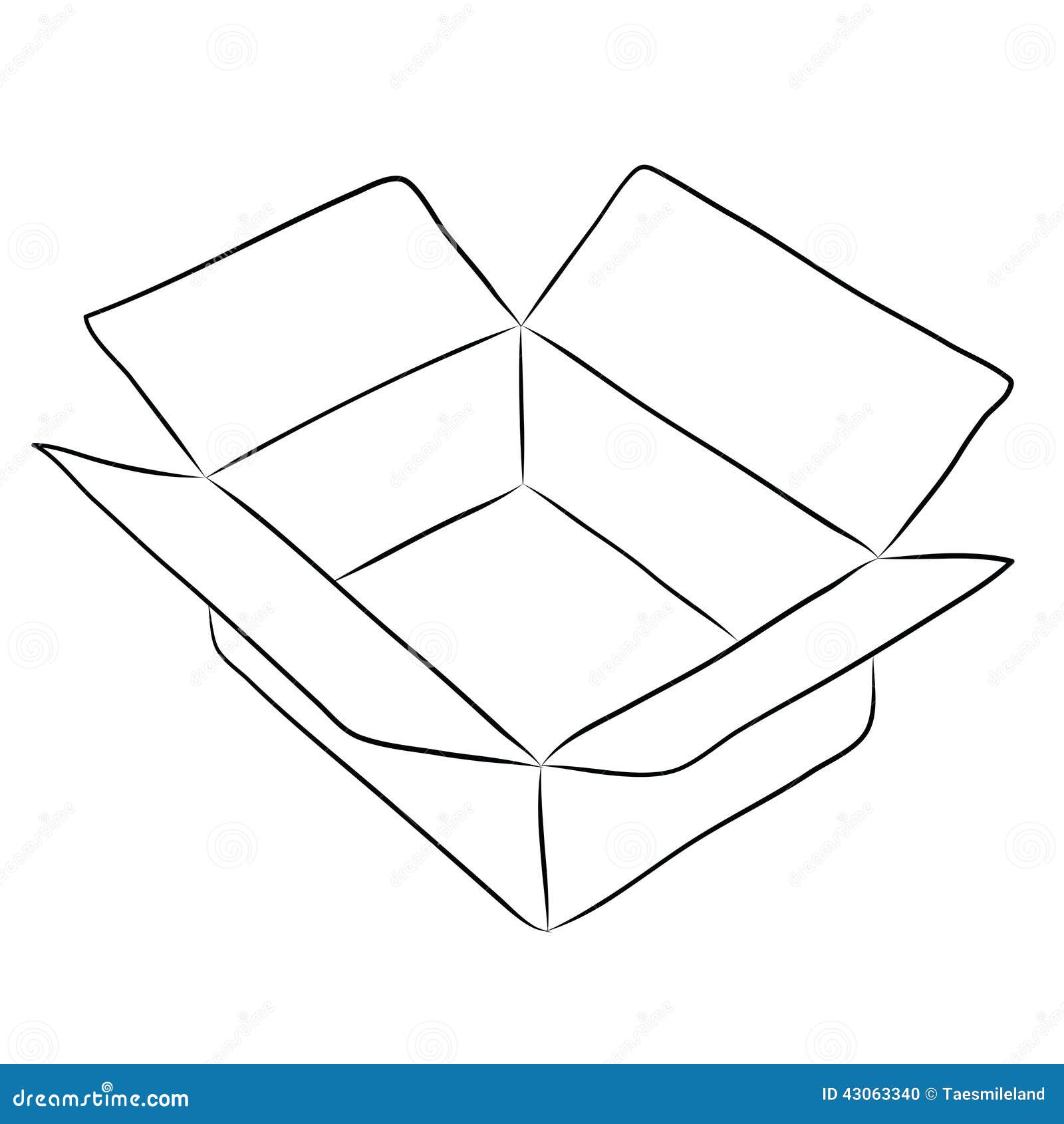 Dessin de boîte illustration de vecteur. Illustration du marchandises ...