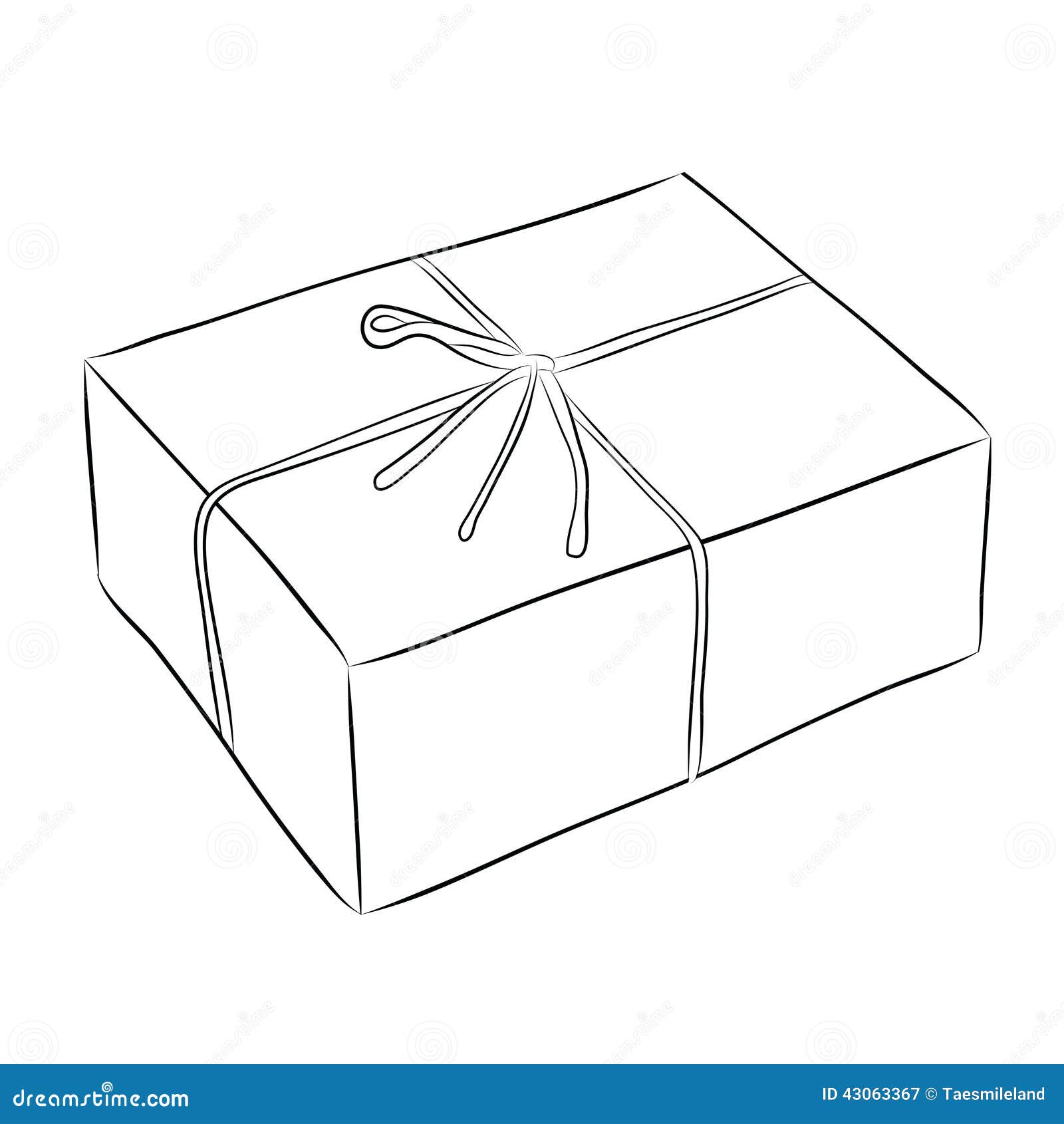 Dessin de boîte illustration de vecteur. Illustration du isolement ...