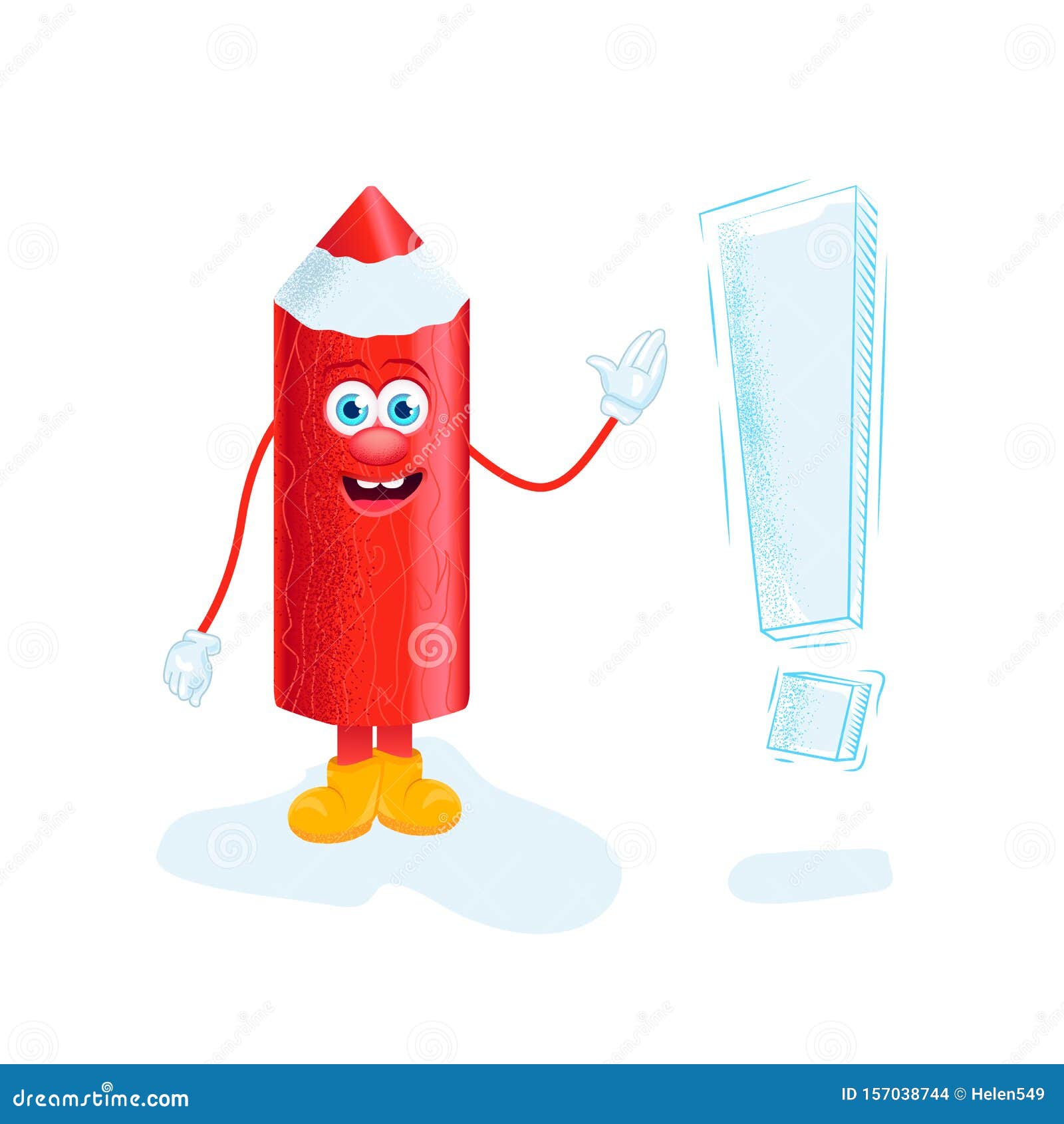 Dessin De Crayon D'un Point D'exclamation Illustration de Vecteur ...