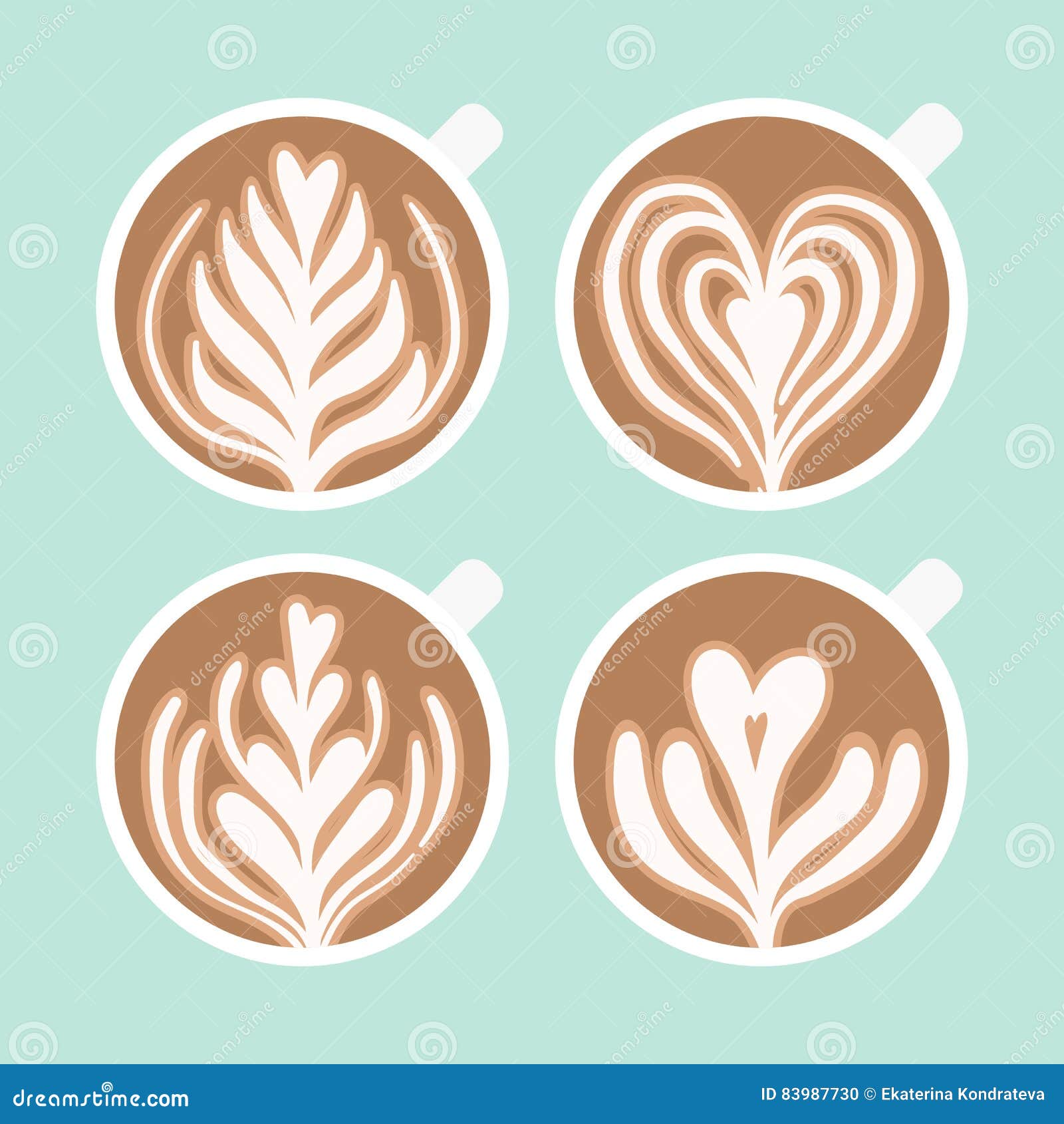 Dessin De Mousse De Cappuccino Art De Café Illustration de Vecteur ...