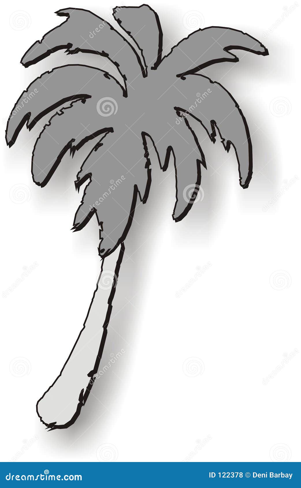 Dessin de palmier illustration stock. Illustration du illustration - 122378