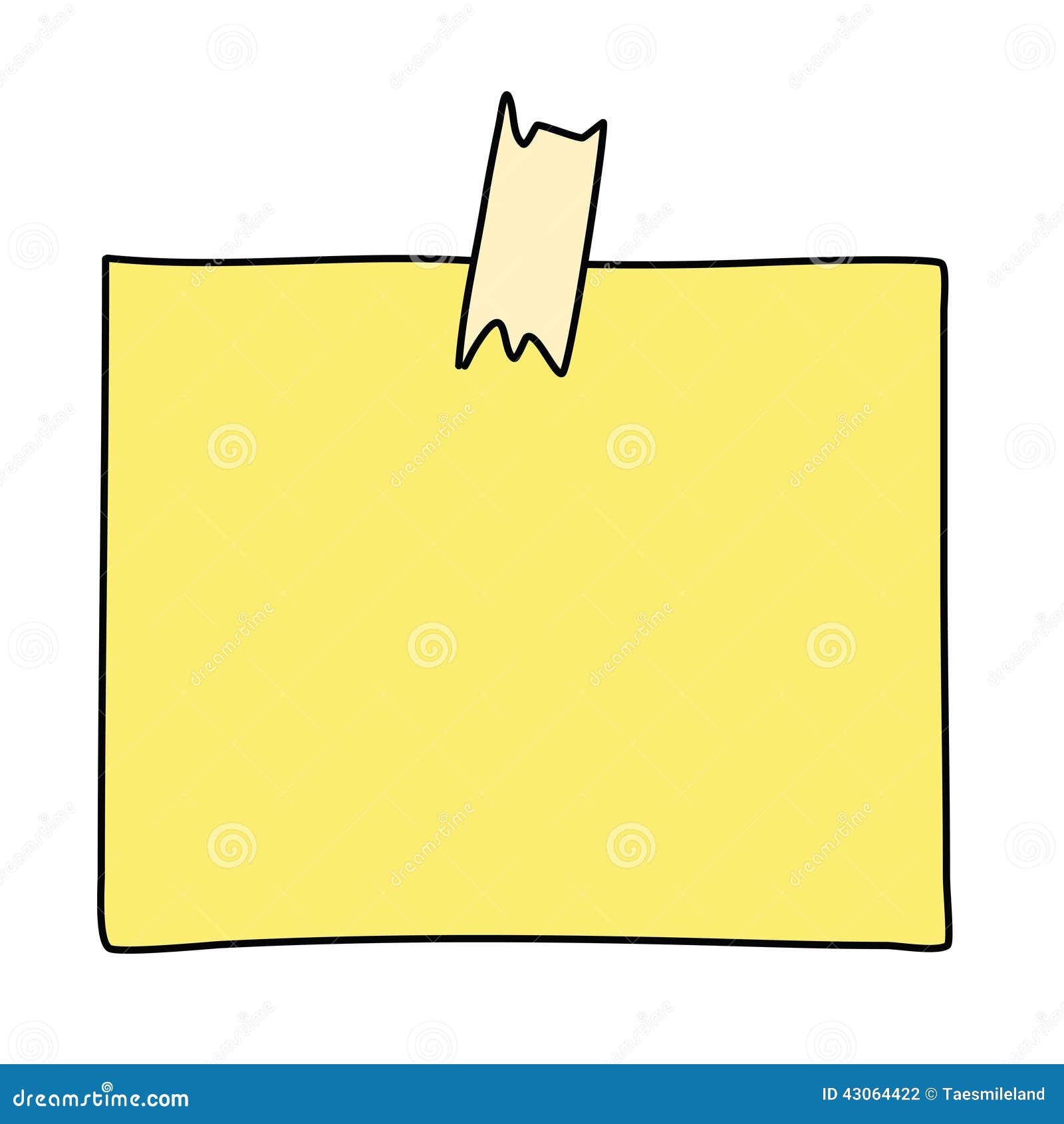 Dessin de papier de note illustration de vecteur. Illustration du bloc ...