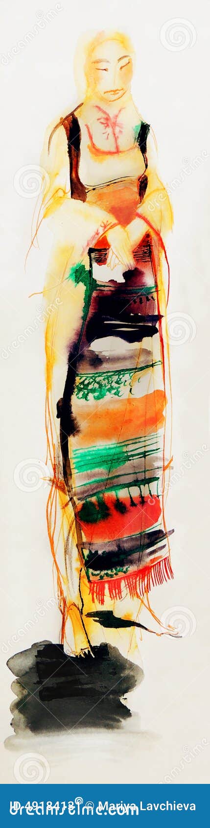 Dessin De Robe Bulgare De Folklore Illustration Stock - Illustration du ...