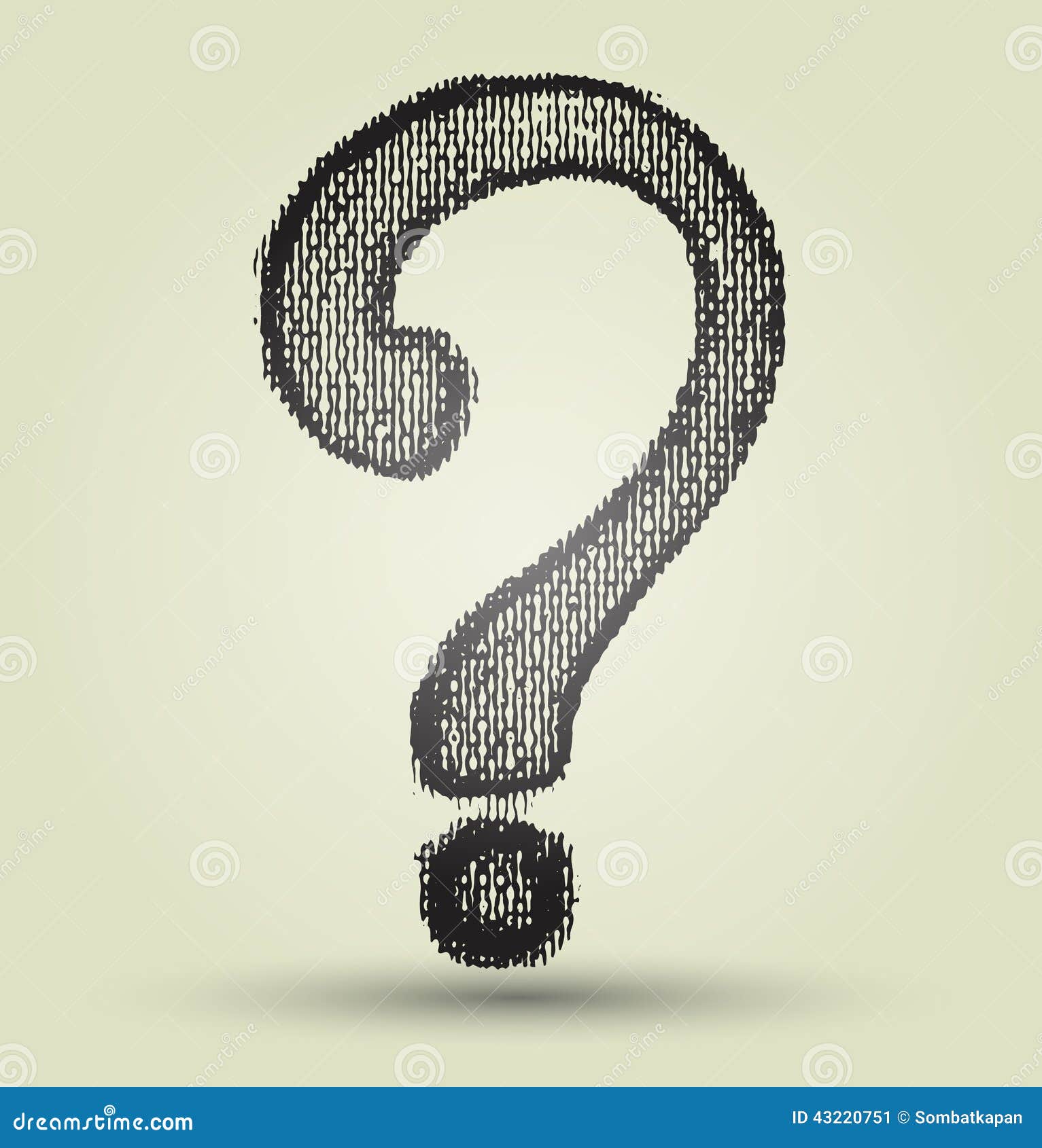 Dessin De Signe De Point D'interrogation Illustration de Vecteur ...