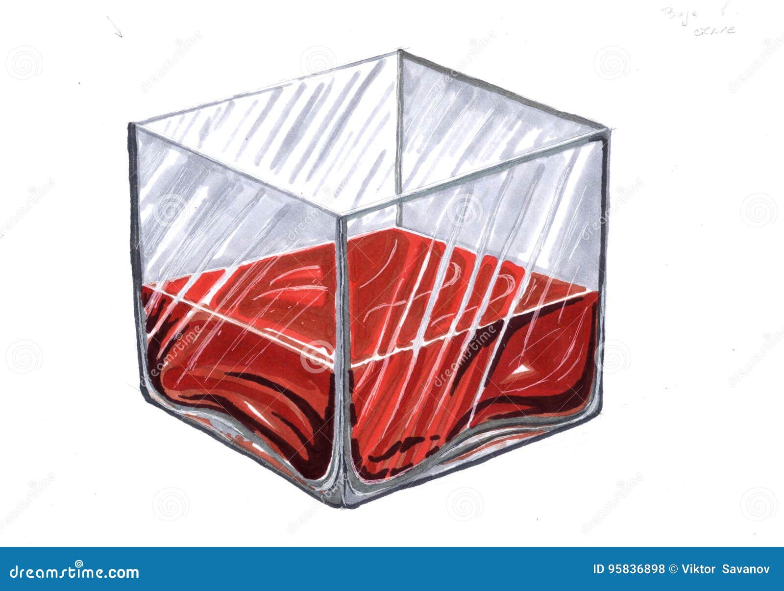 Dessin du cube illustration stock. Illustration du wallpaper - 95836898