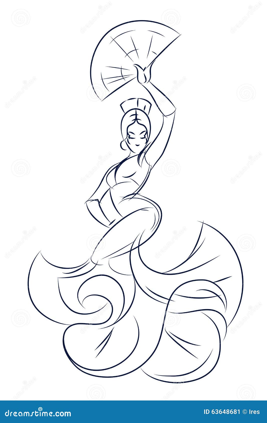 Dessin Gitan De Geste De Croquis D'encre De Danseur De Flamenco ... Dessin Gitan De Geste De Croquis D'encre De Danseur De Flamenco ...