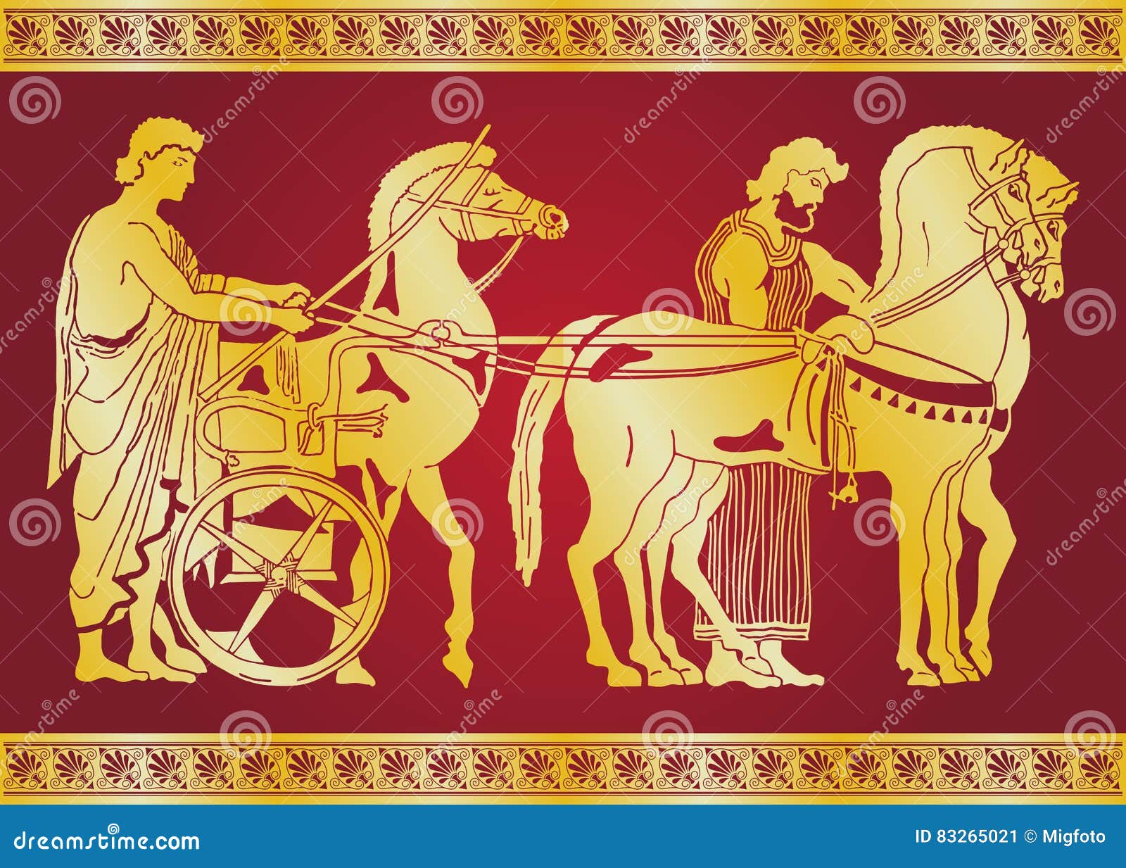 Dessin grec de vecteur illustration de vecteur. Illustration du antique ...