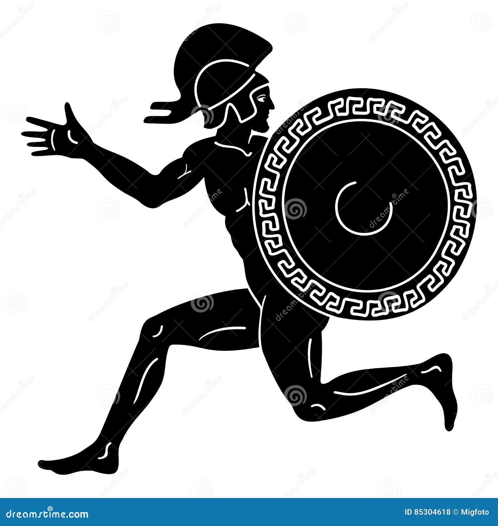 Dessin grec de vecteur illustration de vecteur. Illustration du tête ...