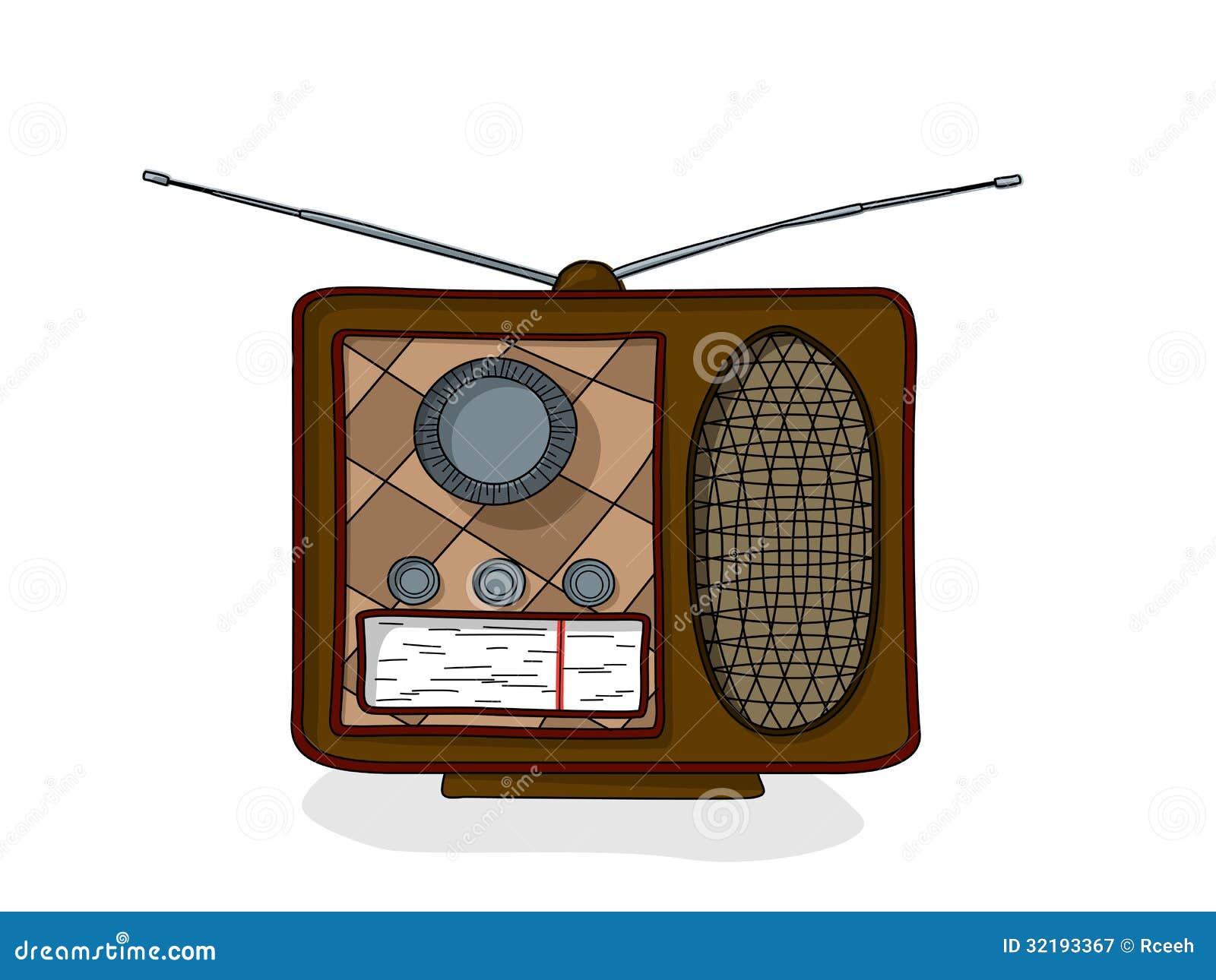 Dessin Par Radio De Bande Dessinée Illustration de Vecteur ...