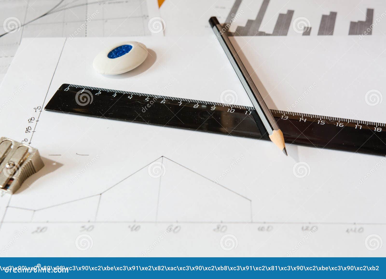 Dessin, projet image stock. Image du modèle, mesures - 82698069